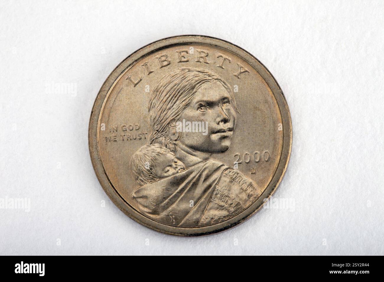 Sacagawea dollar coin Stock Photo - Alamy