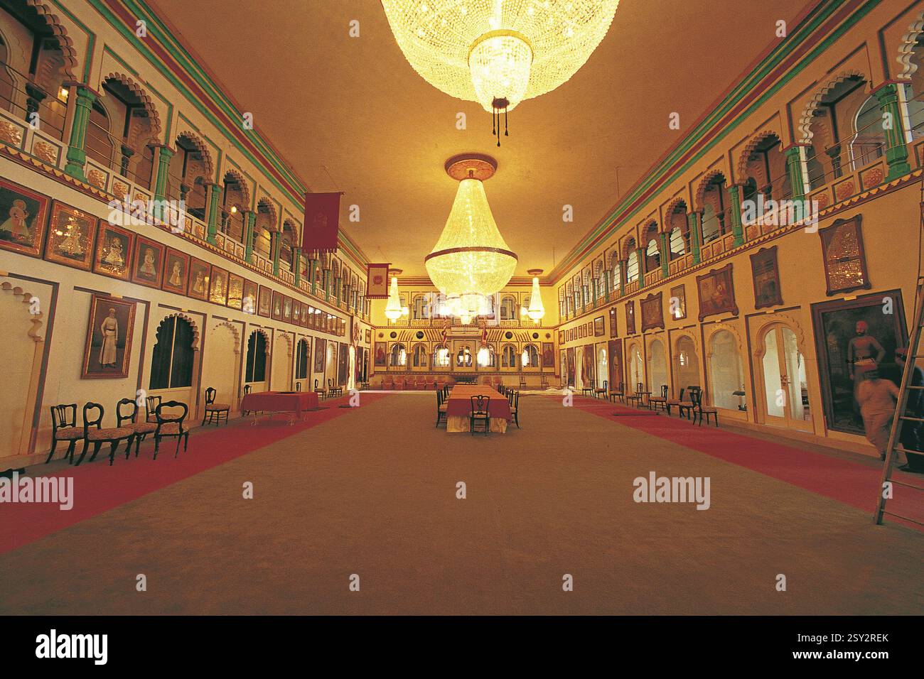 Durbar hall fateh prakash palace, udaipur, rajasthan, india, asia Stock ...