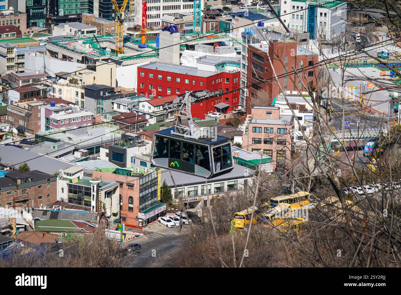 Südkorea, Asien, Seoul, Namsan-Seilbahn, Stadtseilbahn, urbane ...