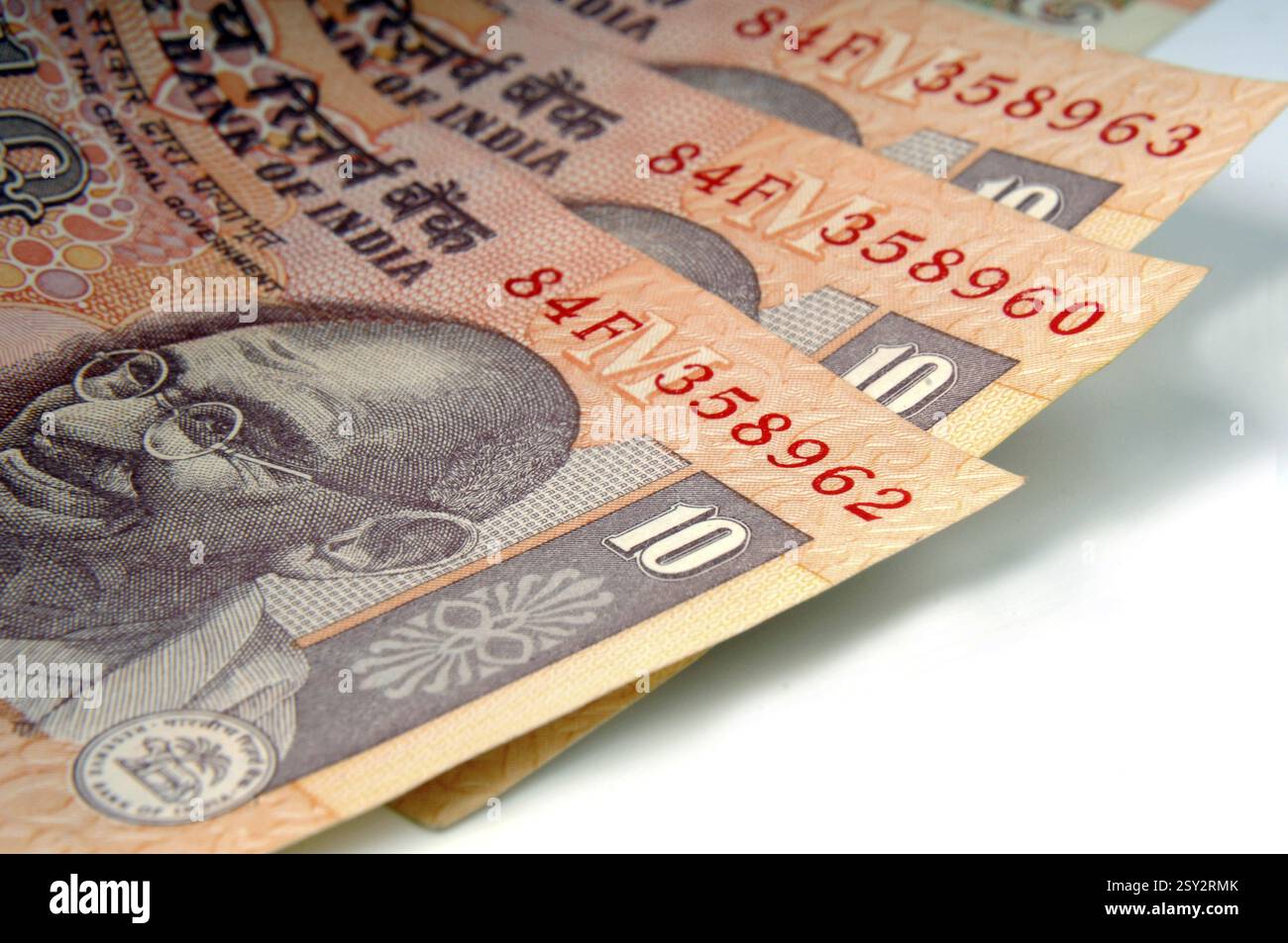 Concept of Indian Currency ten rupee note Stock Photo - Alamy