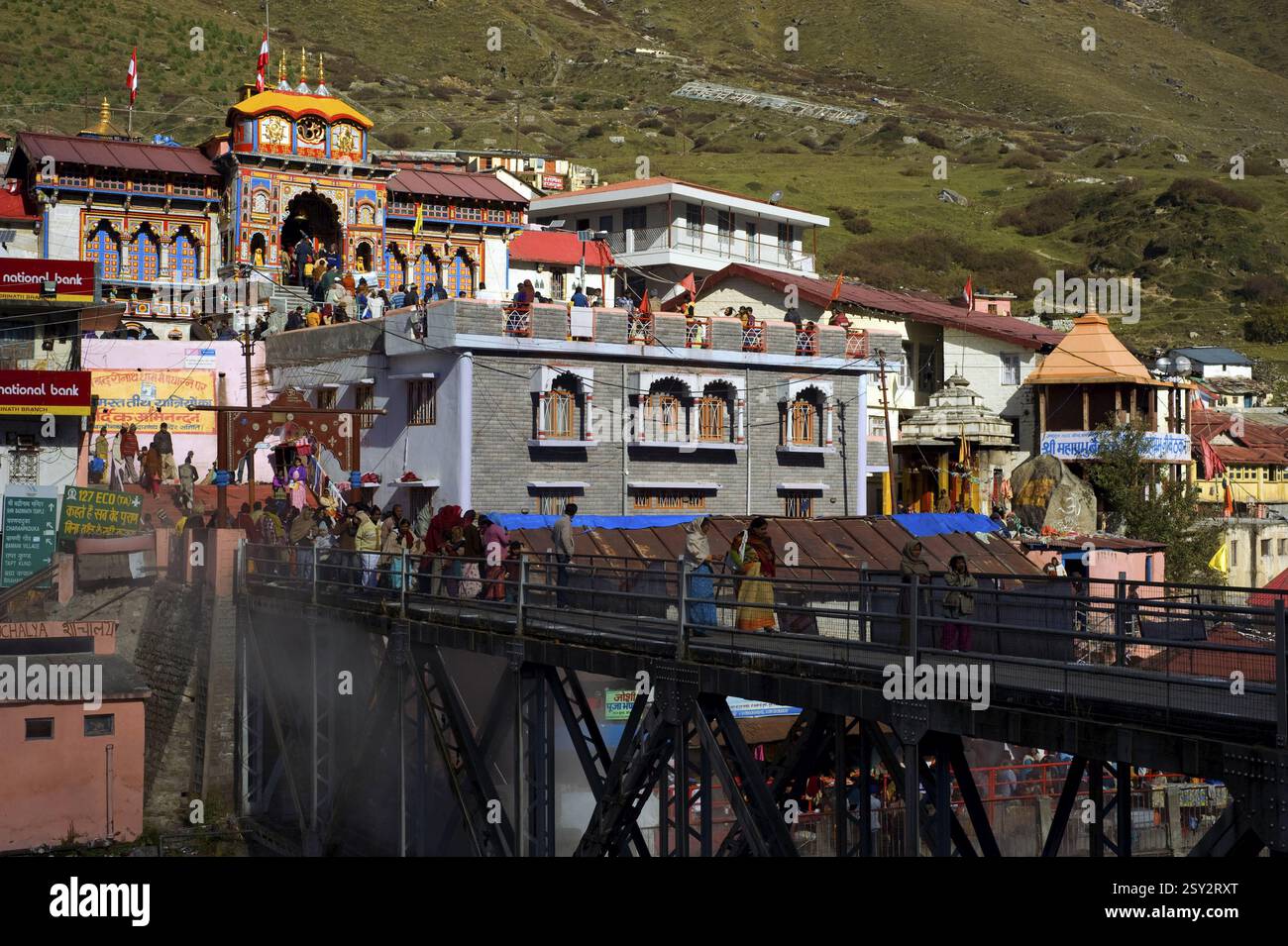 Badrinath temple, uttarakhand, india, asia Stock Photo - Alamy