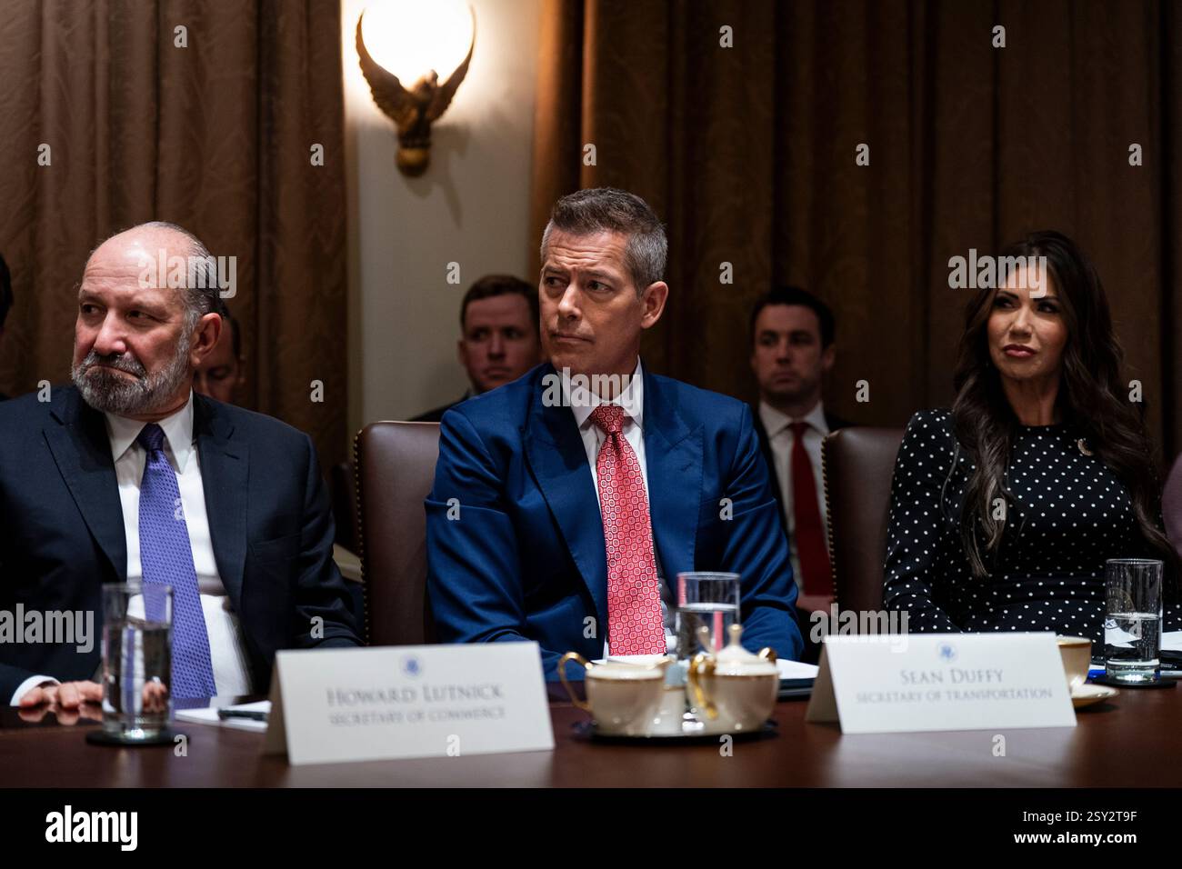 Howard Lutnick, US commerce secretary, Sean Duffy, US secretary of ...