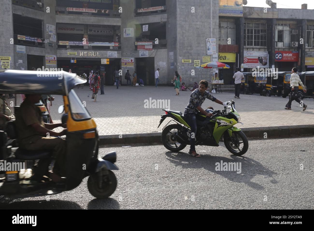 Nerul railway station, Navi Mumbai, maharashtra, India, Asia Stock ...