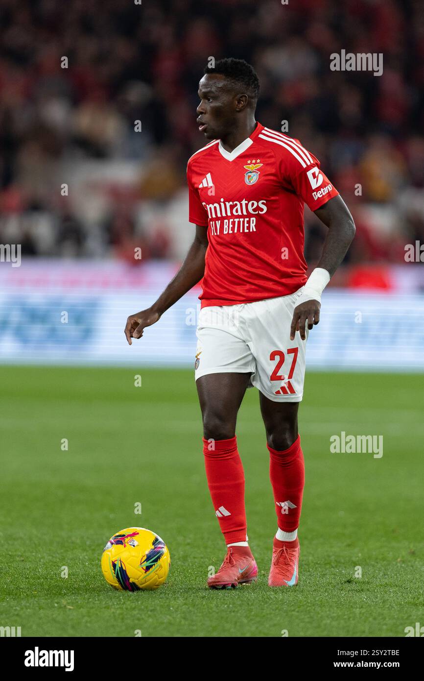 February 26, 2025. Lisbon, Portugal. Benfica's forward from Portugal Bruma (27) in action during ...