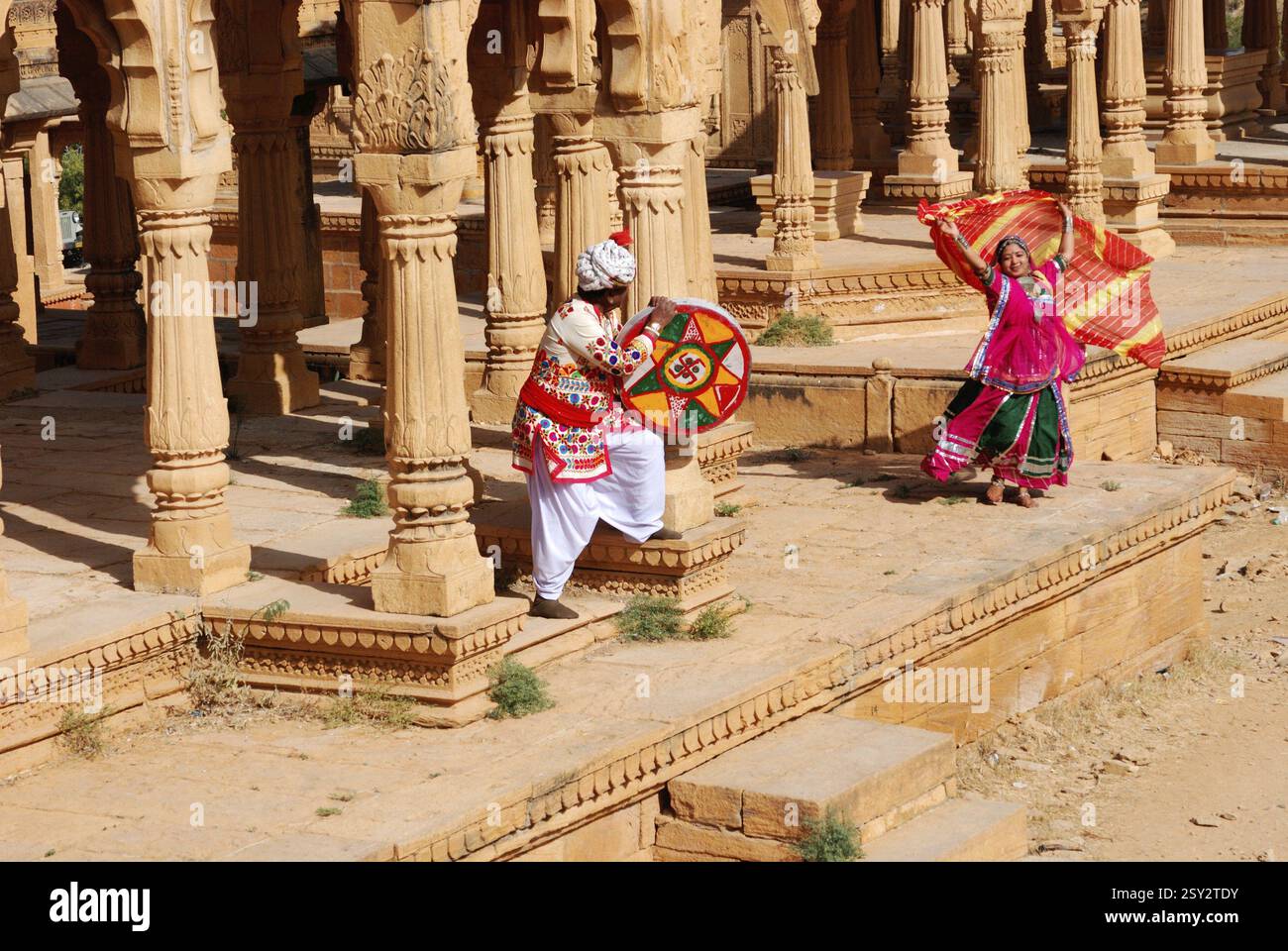 Man playing musical Instrument Jaisalmer Rajasthan India Asia MR#784B ...