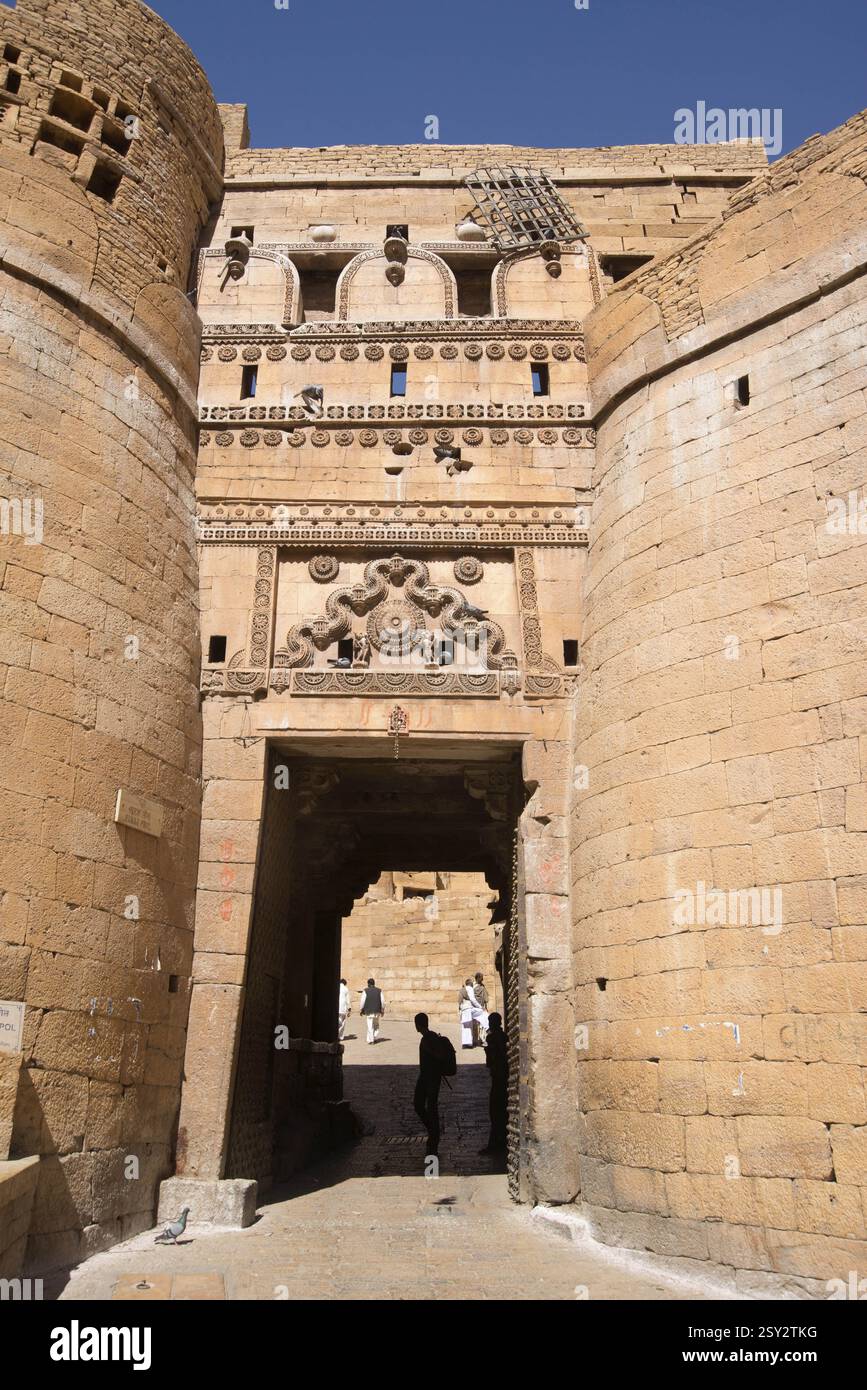 Suraj pol gate of sonar fort, jaisalmer, rajasthan, india, asia Stock ...