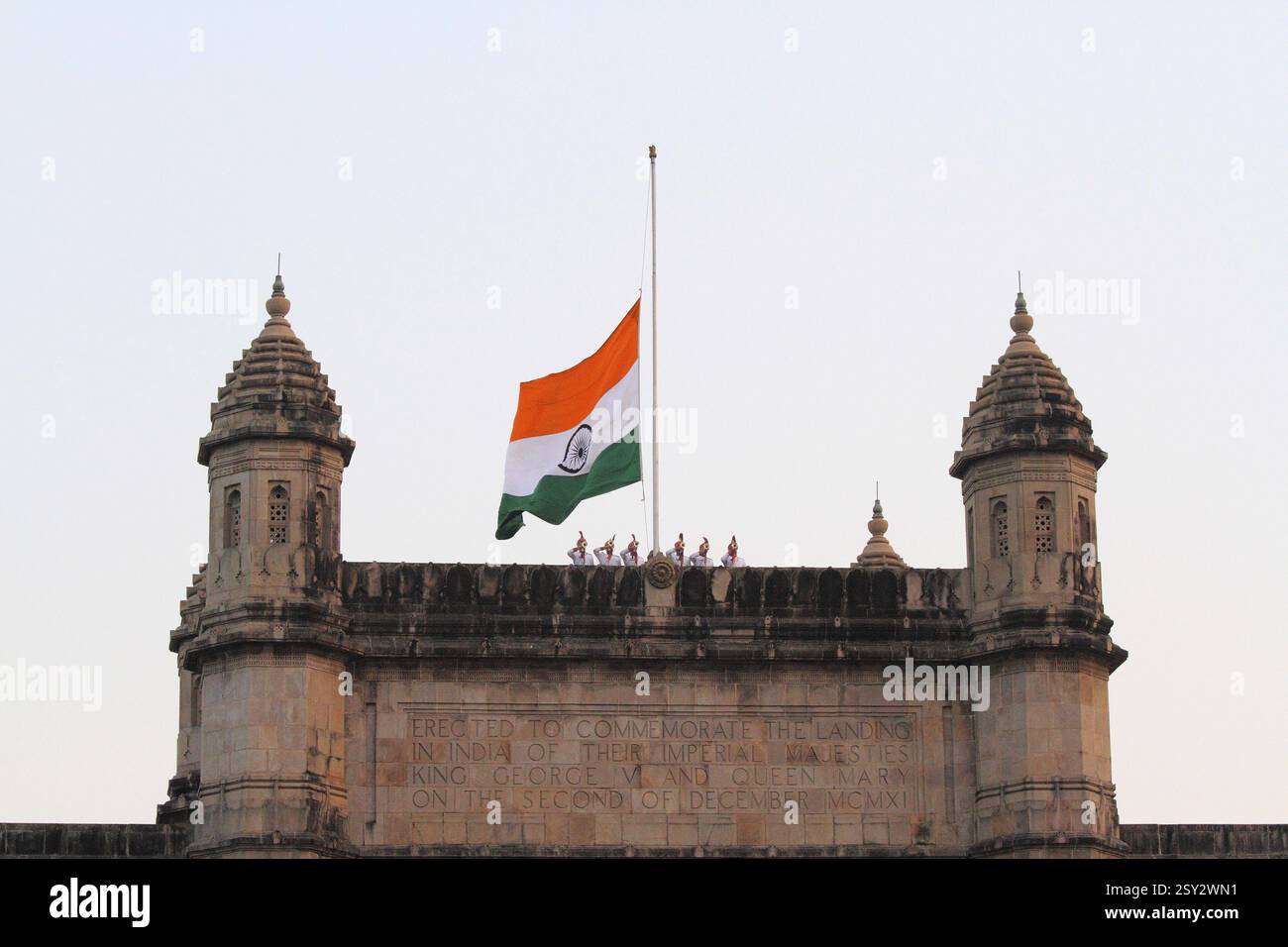 National flag flying, gateway, mumbai, maharashtra, india, asia Stock ...