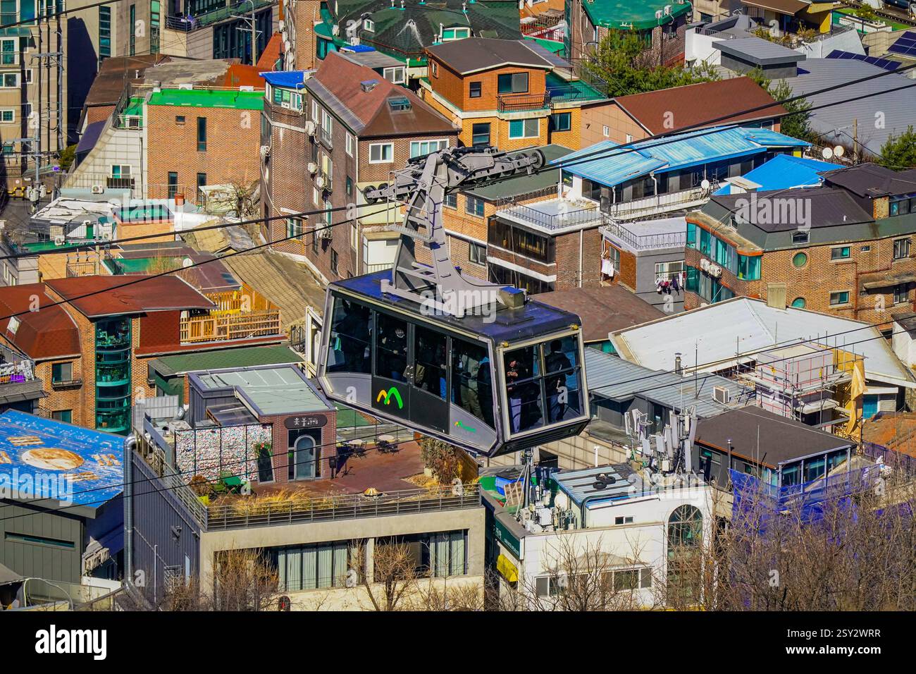 Südkorea, Asien, Seoul, Namsan-Seilbahn, Stadtkabelbahn, urbane ...