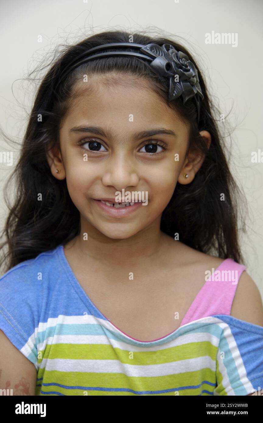Six Years Old Indian Girl MR#736L Stock Photo - Alamy