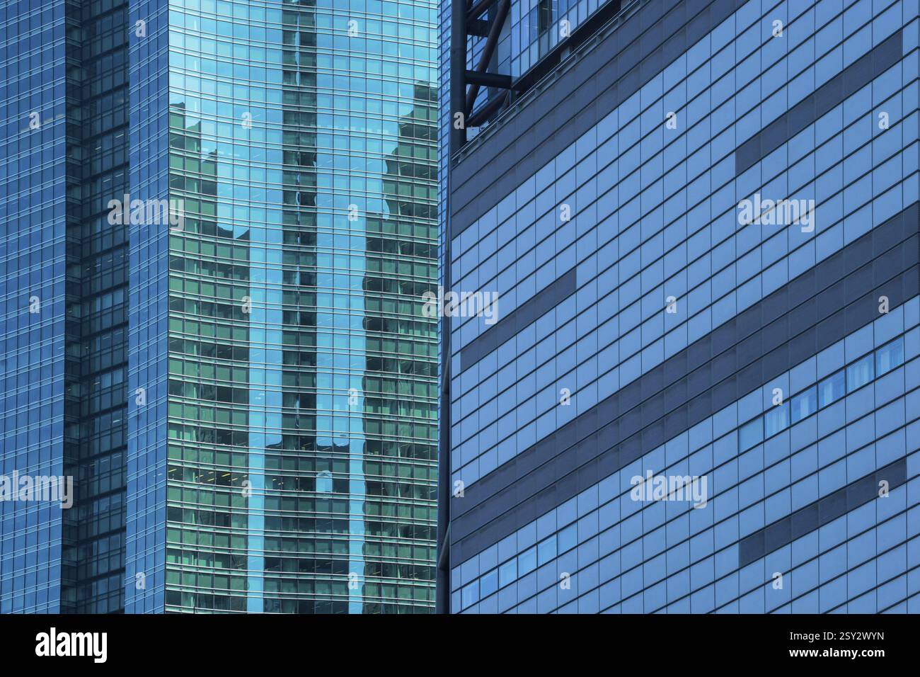 Glass panelled buildings, tokyo, japan Stock Photo - Alamy