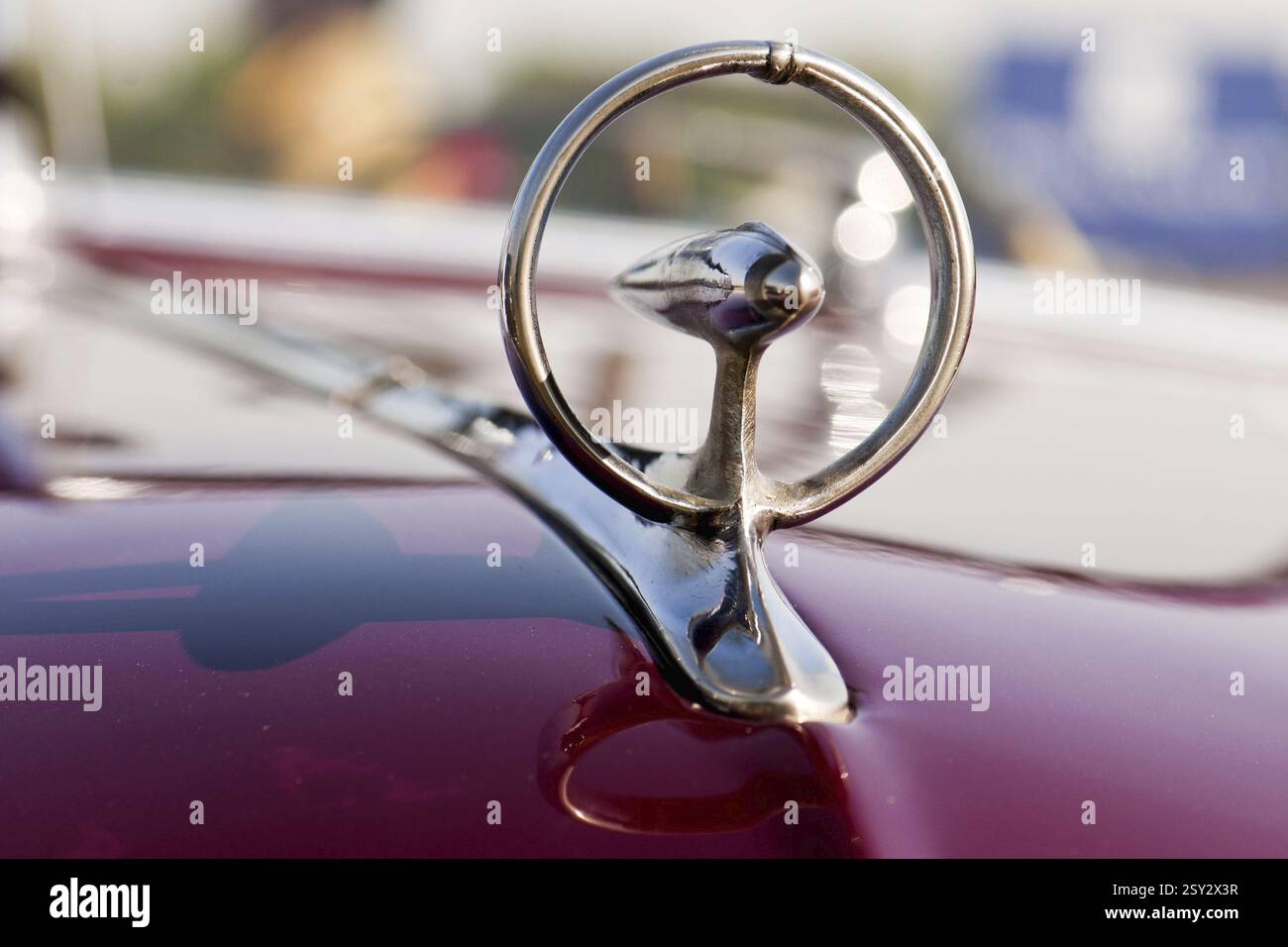 Symbol on Antique Buick Car Rajasthan India Stock Photo - Alamy
