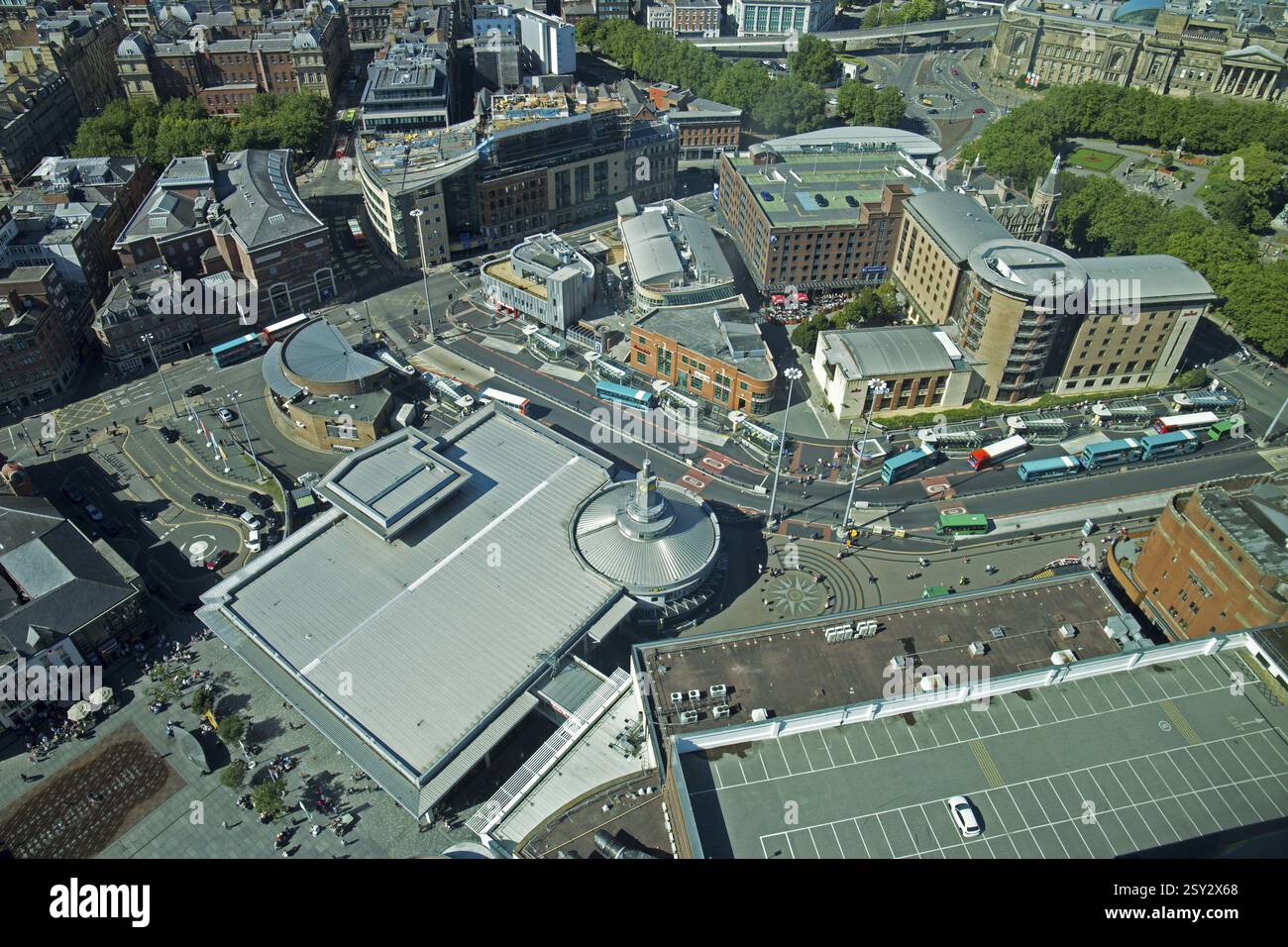Aerial view of liverpool city, england, united kingdom Stock Photo - Alamy