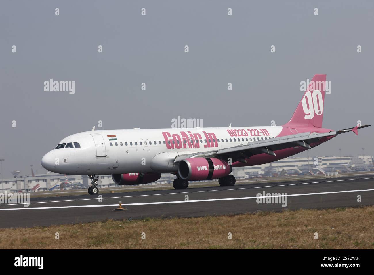 Go Air Plane Landing at Mumbai Airport Stock Photo - Alamy