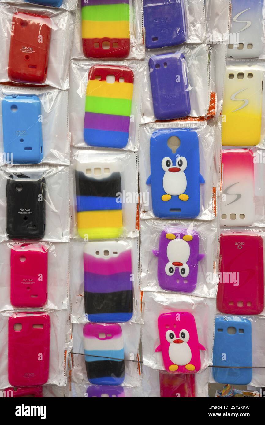 PVC Mobile Phone Covers India Asian Stock Photo - Alamy