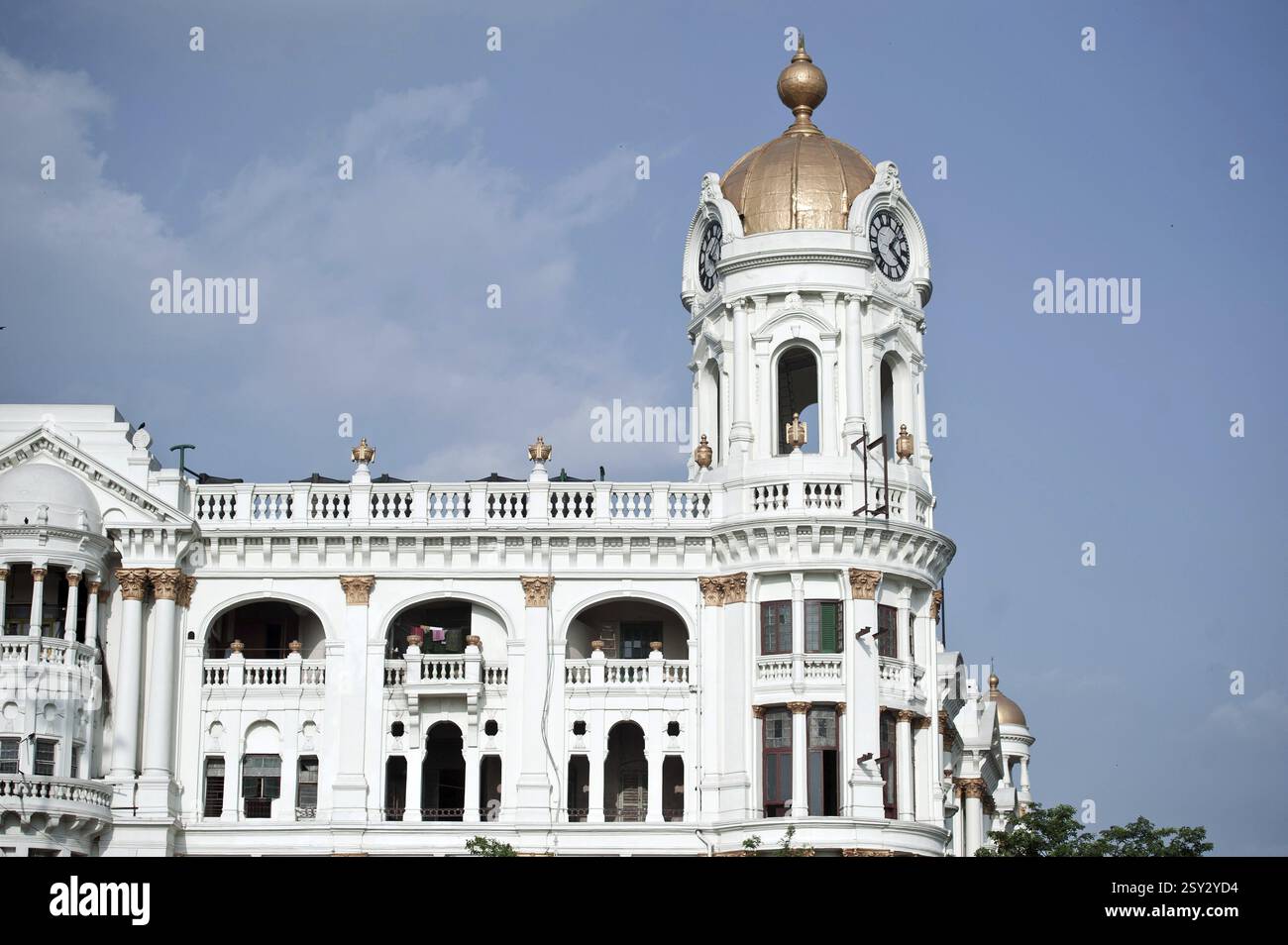 Clock Tower Hindustan Insurance Building Kolkata India Asia Stock Photo ...