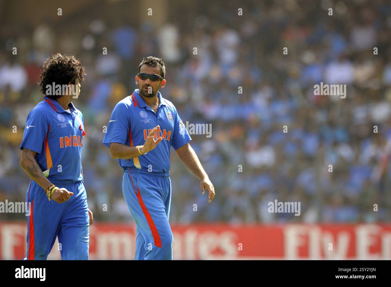 Bowlers L S Sreesanth Zaheer Khan ICC Cricket World Cup finals against ...