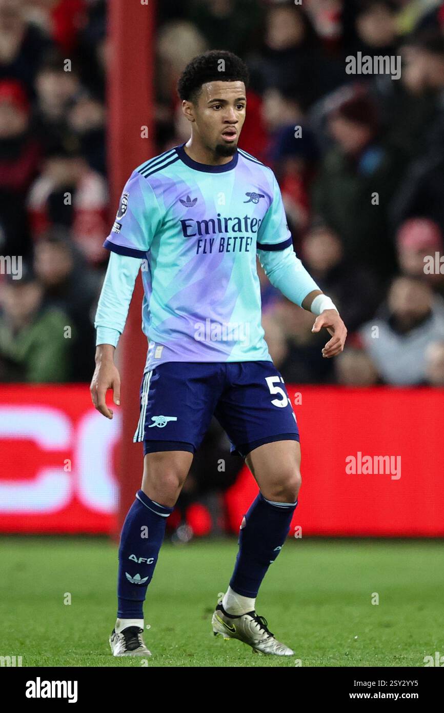 Ethan Nwaneri of Arsenal during the Premier League match Nottingham ...