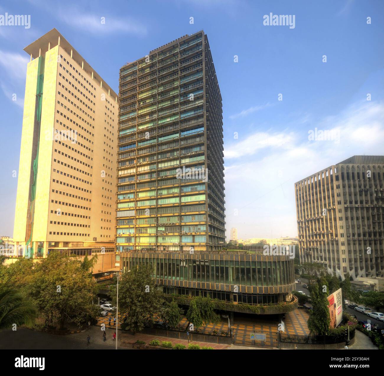 Express tower and air india, mumbai, maharashtra, india, asia Stock Photo - Alamy