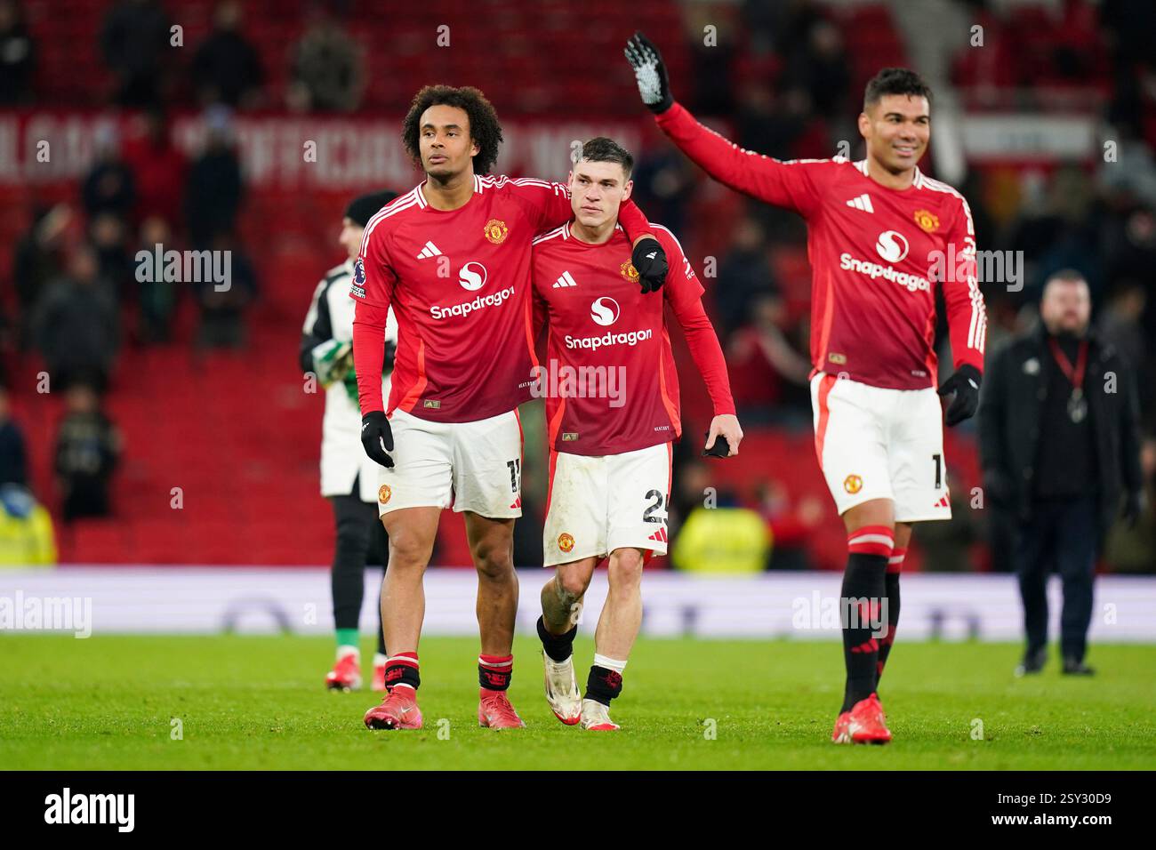 Manchester, UK. 26th Feb, 2025. Manchester United forward Joshua ...