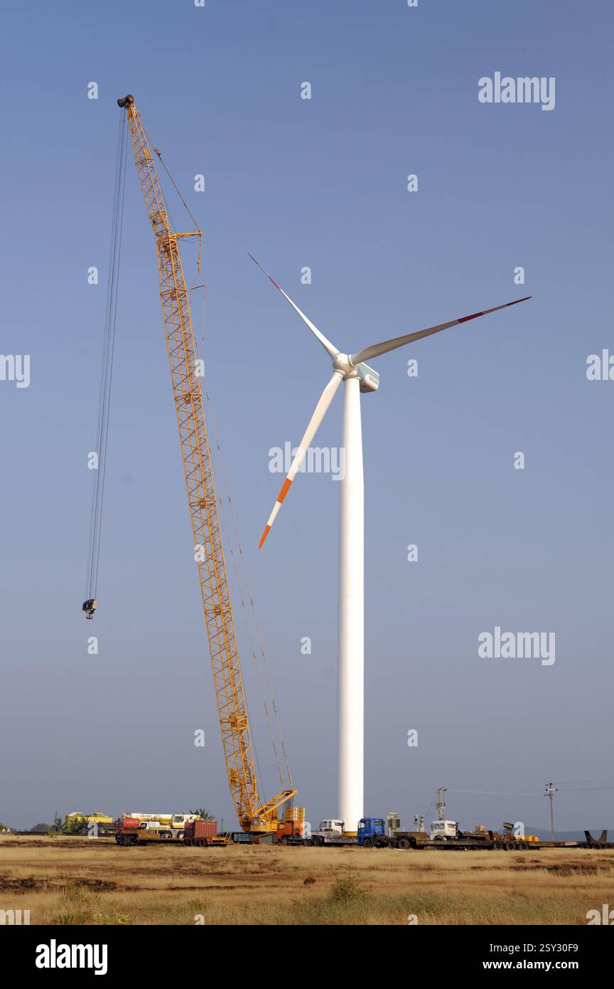 Windmill, devgad, sindhudurg, maharashtra, india, asia Stock Photo - Alamy