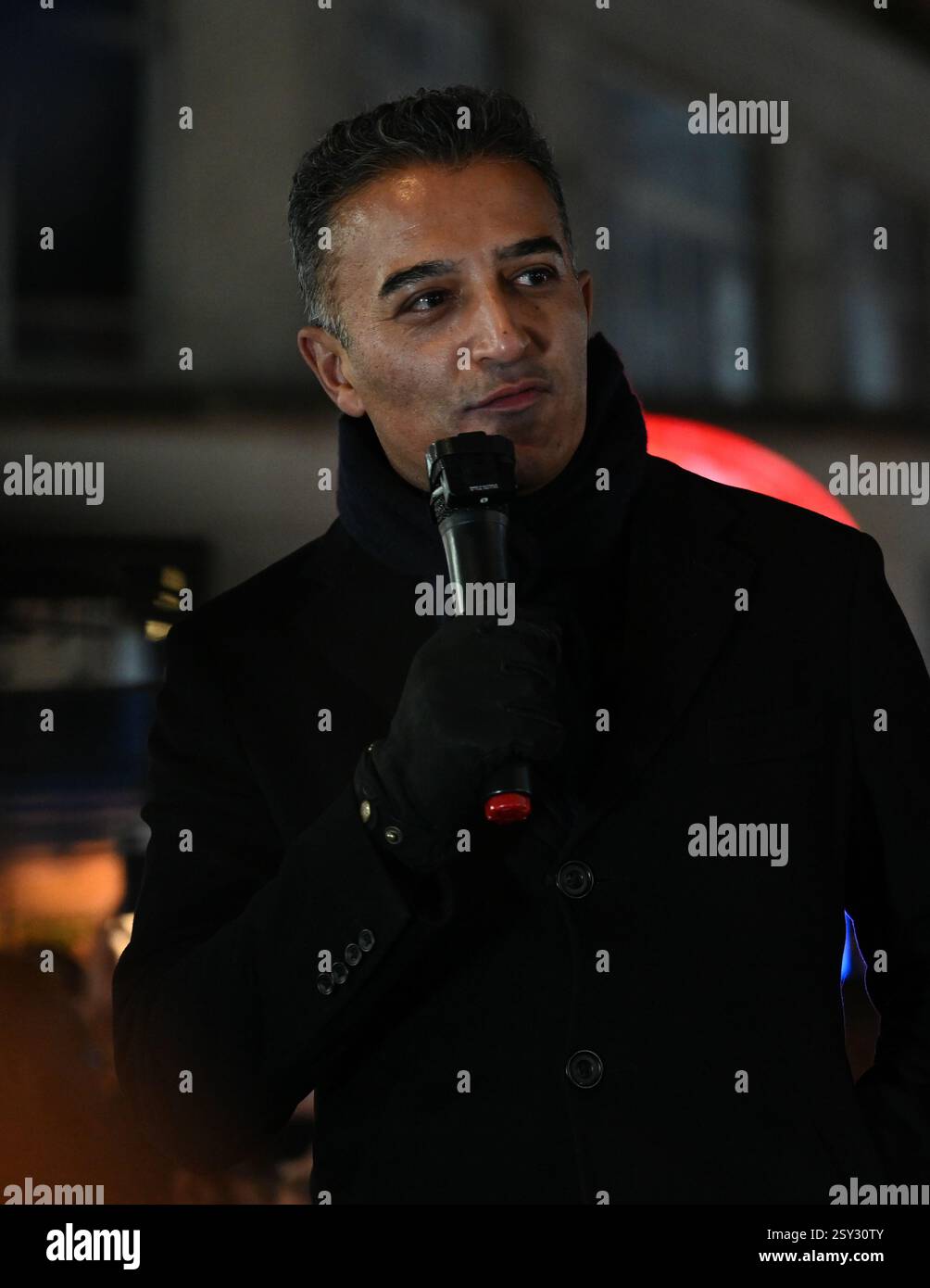 LONDON, UK. 26th Feb, 2025. Speaker CEO of the Aziz Foundation sponser ...