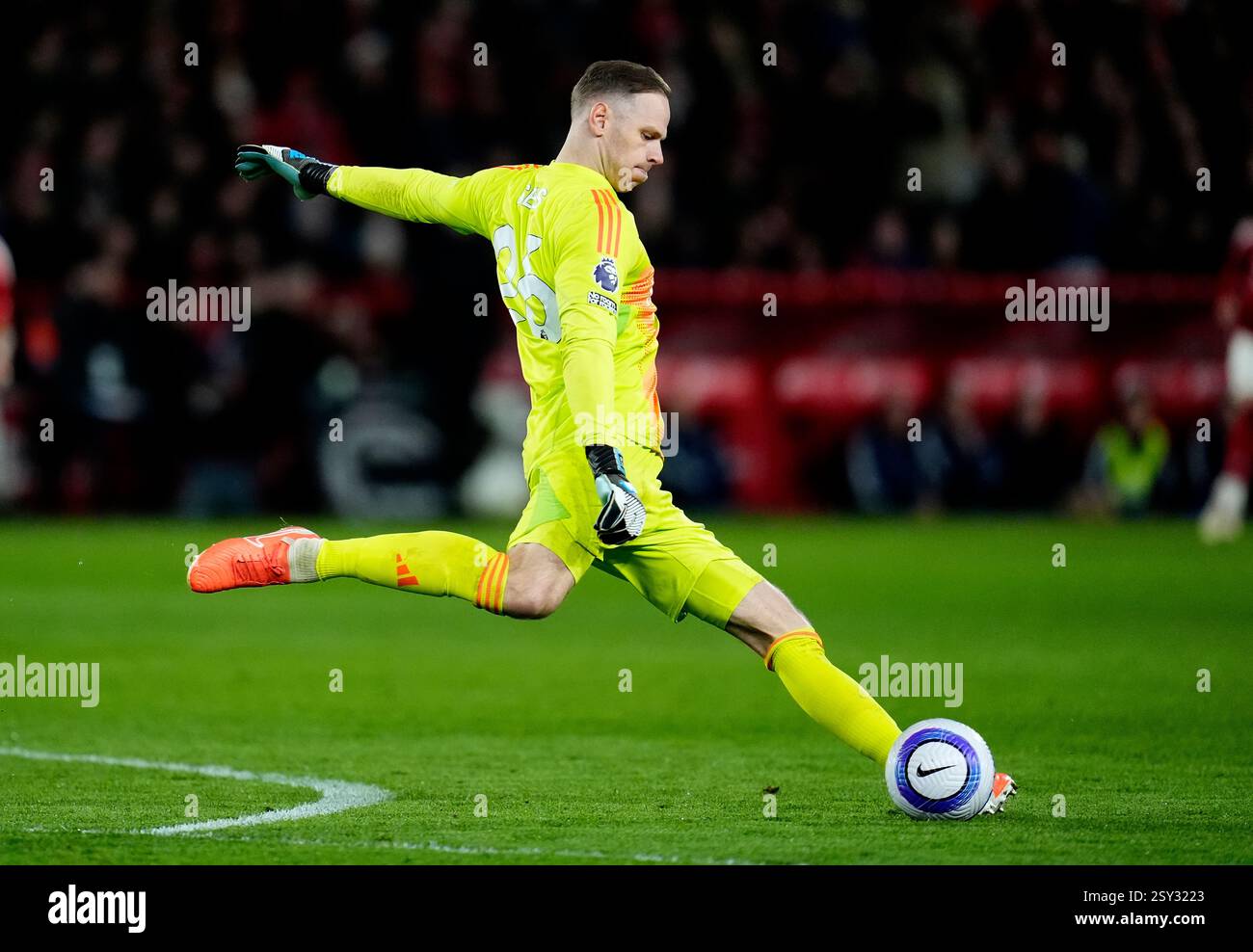 Nottingham Forest goalkeeper Matz Sels during the Premier League match ...