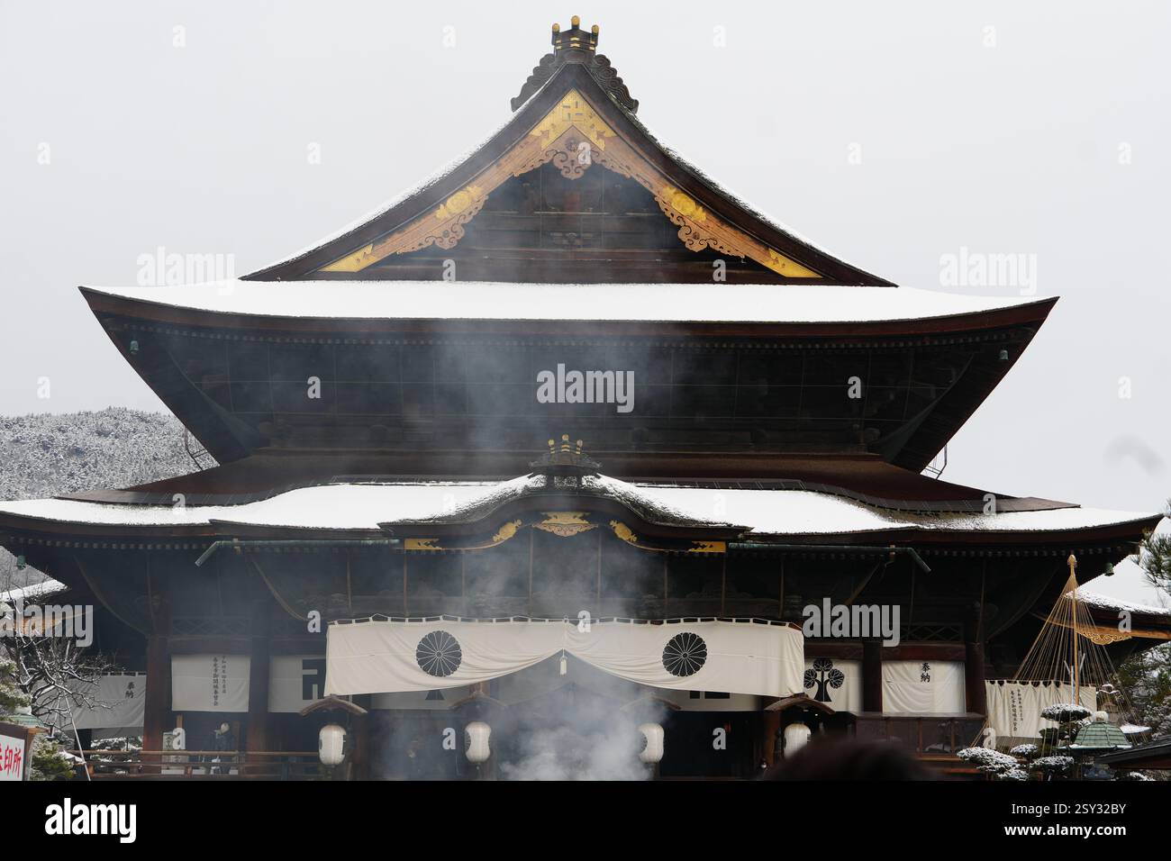 Zenko-ji buddhist temple, a Japanese national treasure, Nagano City ...