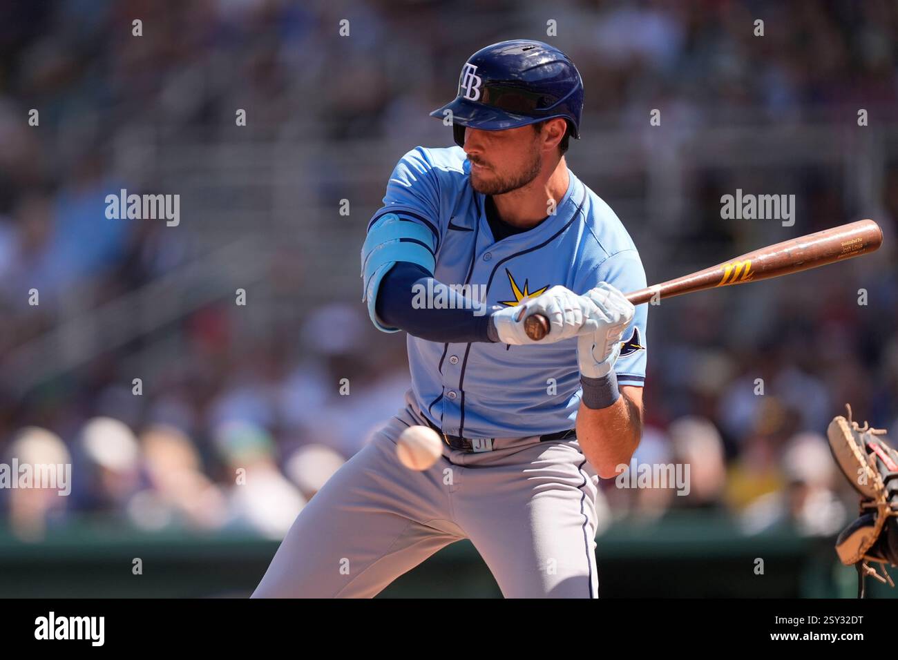 Tampa Bay Rays Josh Lowe induces a ball to earn a walk in the third ...
