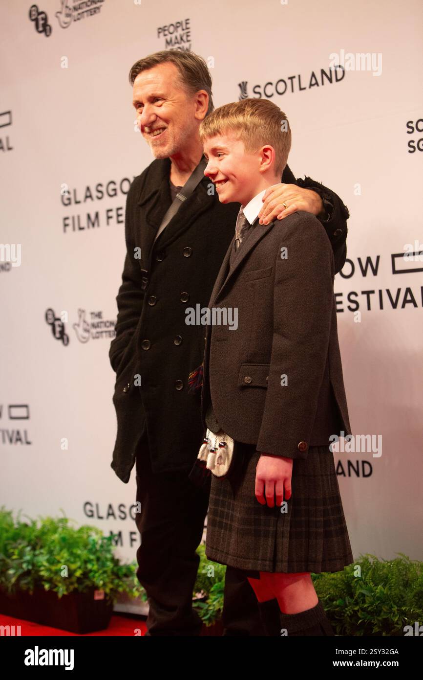 Glasgow, UK. 26th Feb, 2025. Tim Roth and Nathan Malone, Opening night gala of the Glasgow Film ...