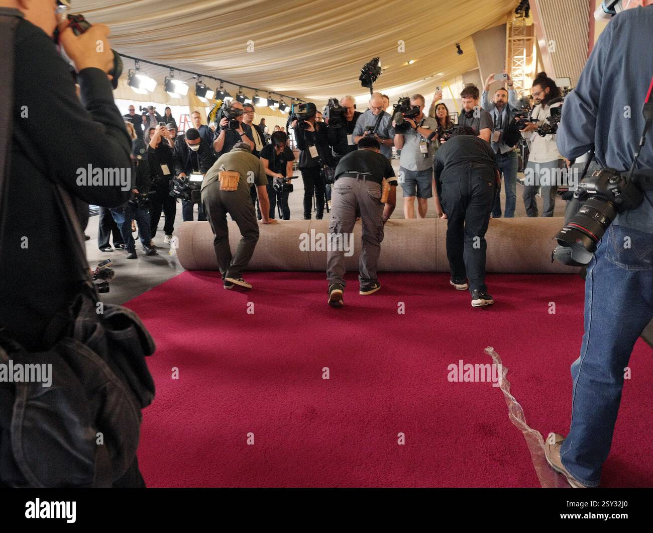 Los Angeles, USA. 26th Feb, 2025. Atmosphere at The 97th Oscars Red Carpet Roll Out held at the ...