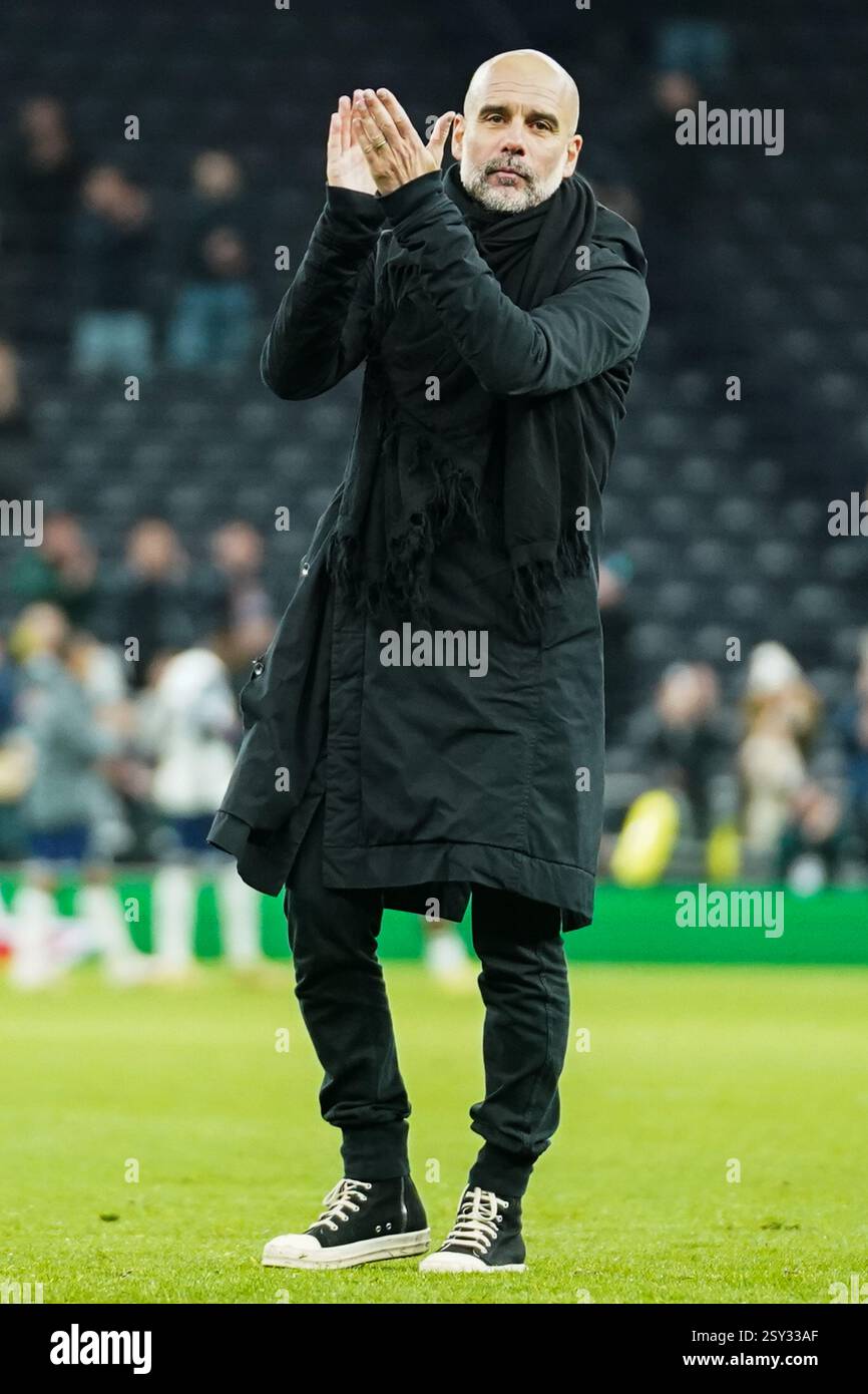 London, UK. 26th Feb, 2025. Pep Guardiola, Manager of Manchester City ...