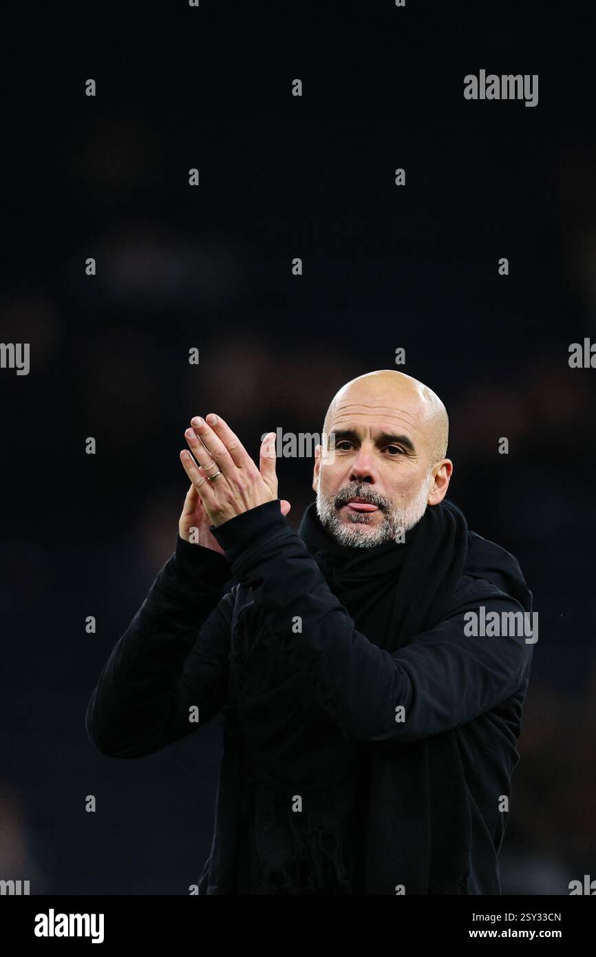 LONDON, UK - 26th Feb 2025: Manchester City manager Pep Guardiola ...