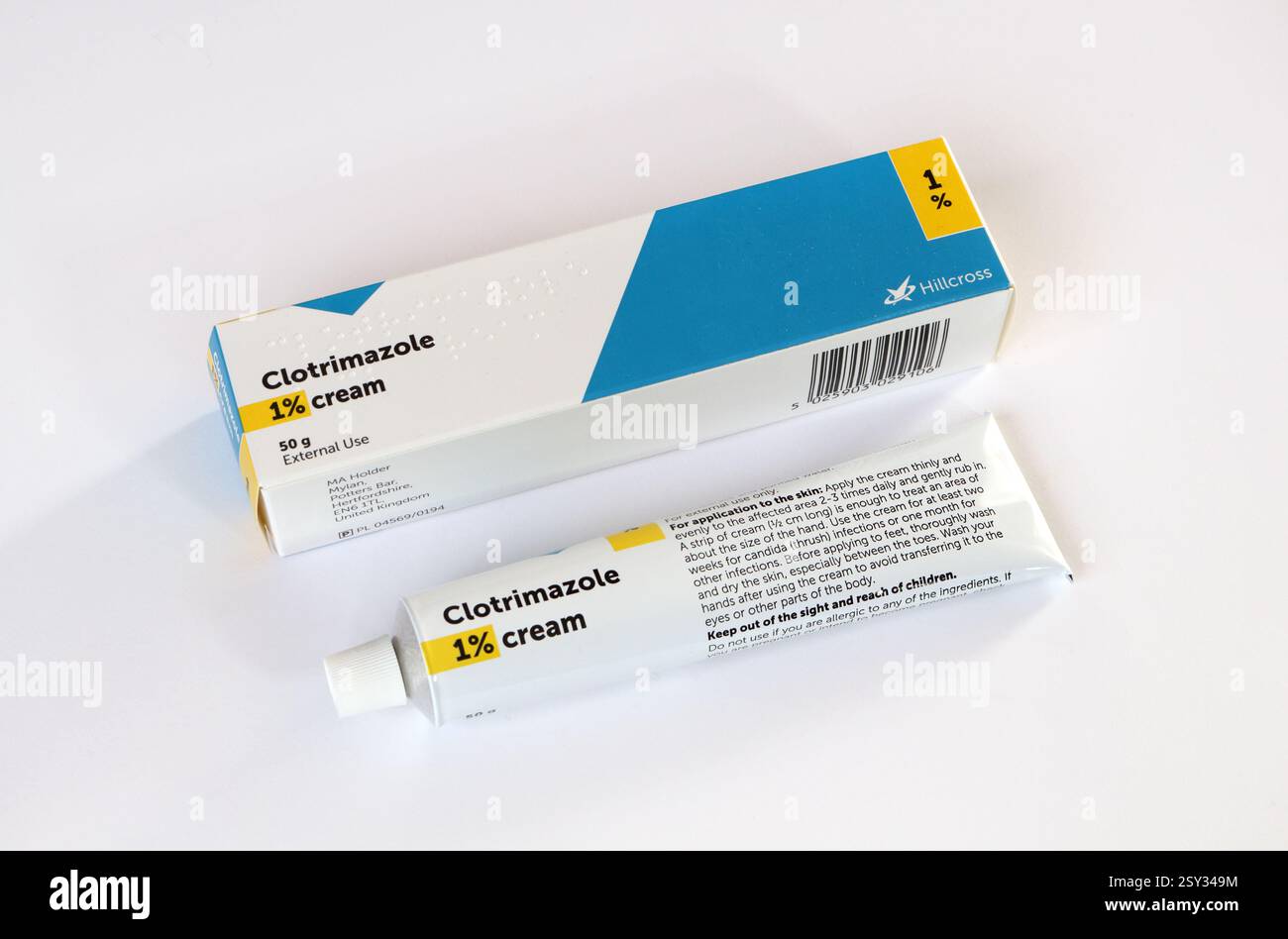 A pack tube of generic Clotrimazole cream anti fungal relief health ...
