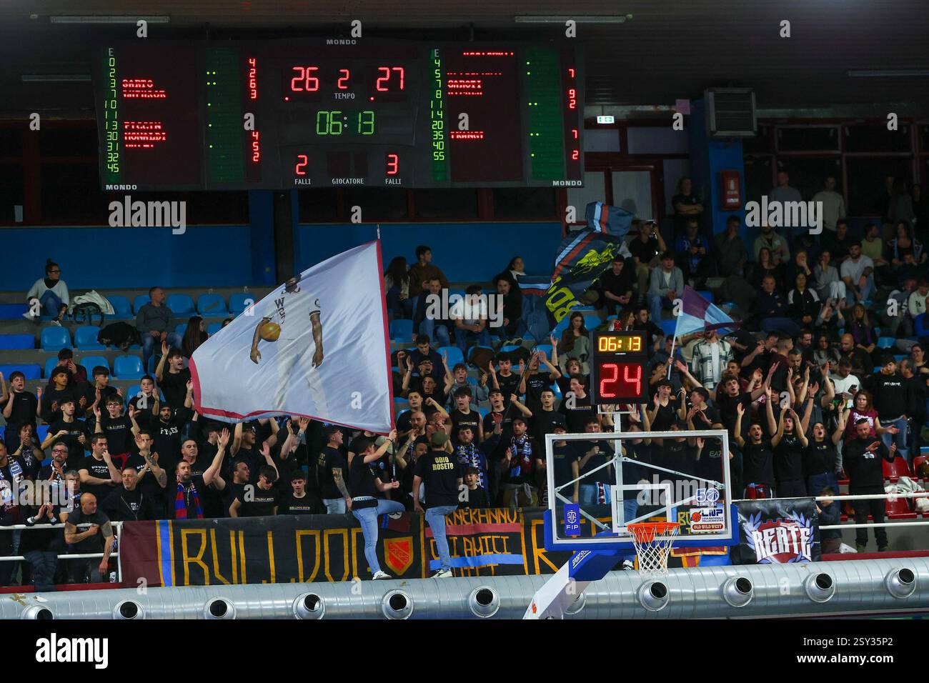 2/26/2025 - TIFOSI RIETI during Real Sebastiani Rieti vs Apu Old Wild ...