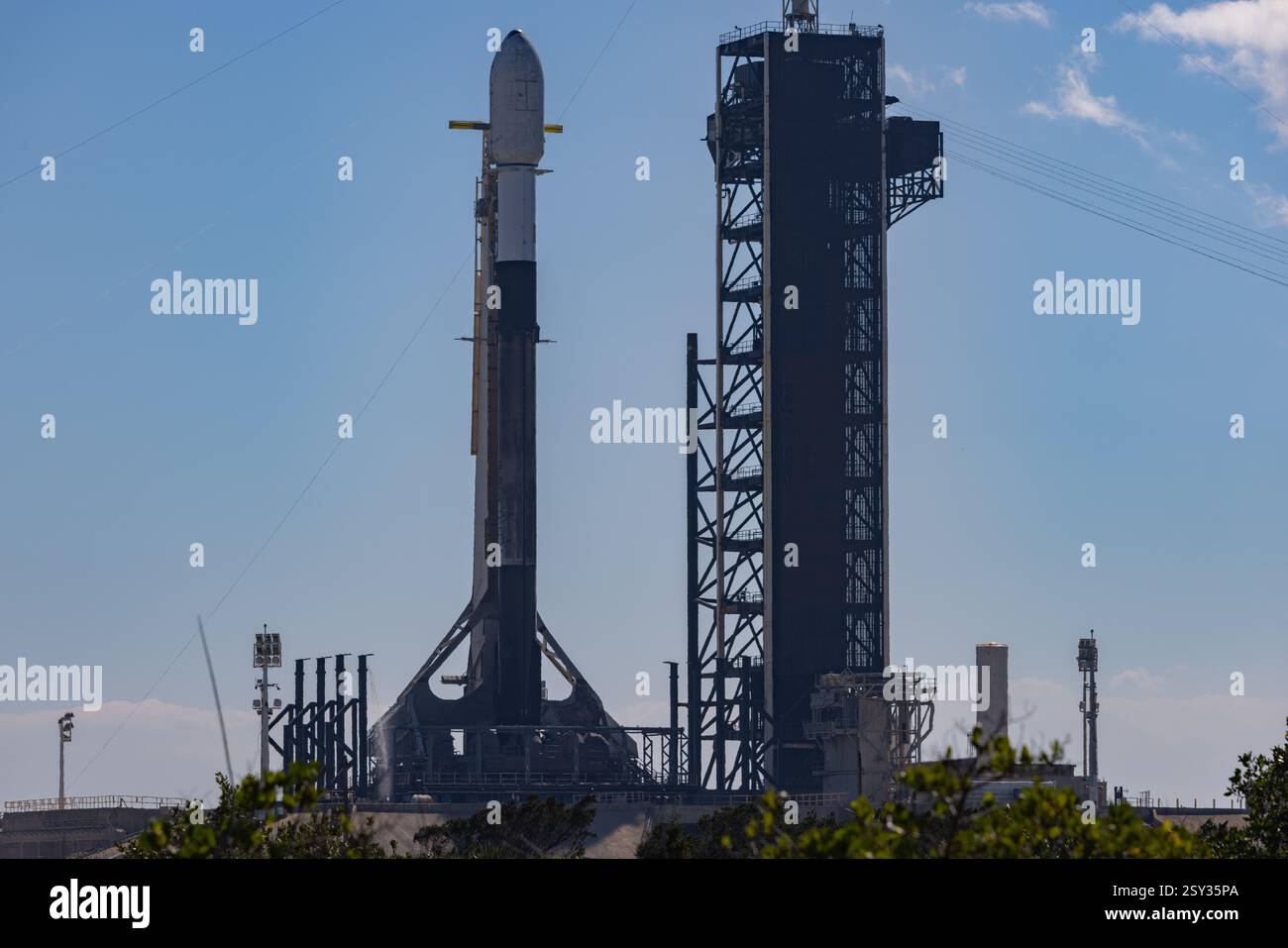 Kennedy Space Center, USA. 26th Feb, 2025. During remote camera setup pad photos of NASA SpaceX ...