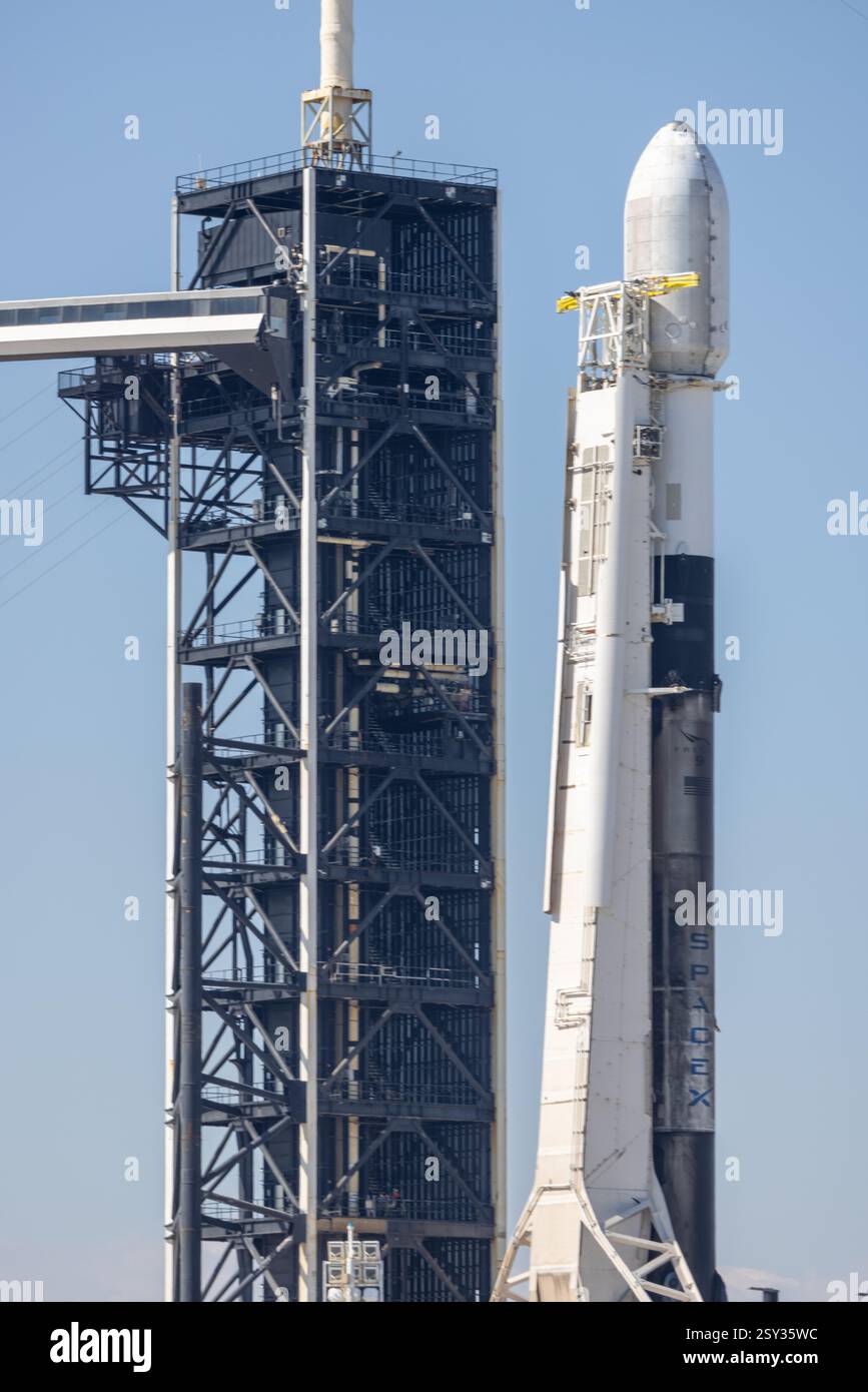 Kennedy Space Center, USA. 26th Feb, 2025. During remote camera setup pad photos of NASA SpaceX ...
