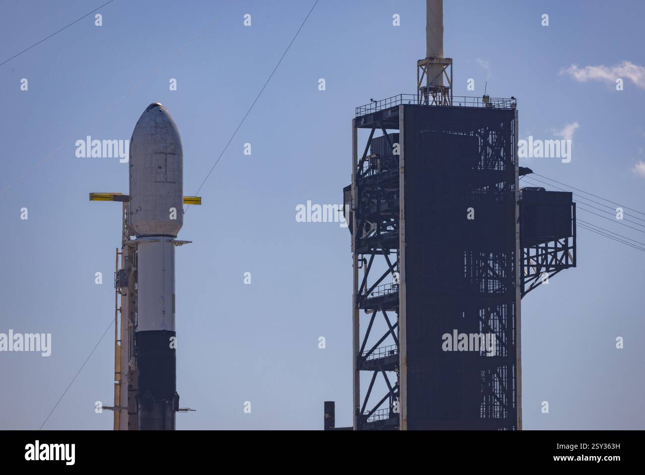Kennedy Space Center, USA. 26th Feb, 2025. During remote camera setup pad photos of NASA SpaceX ...
