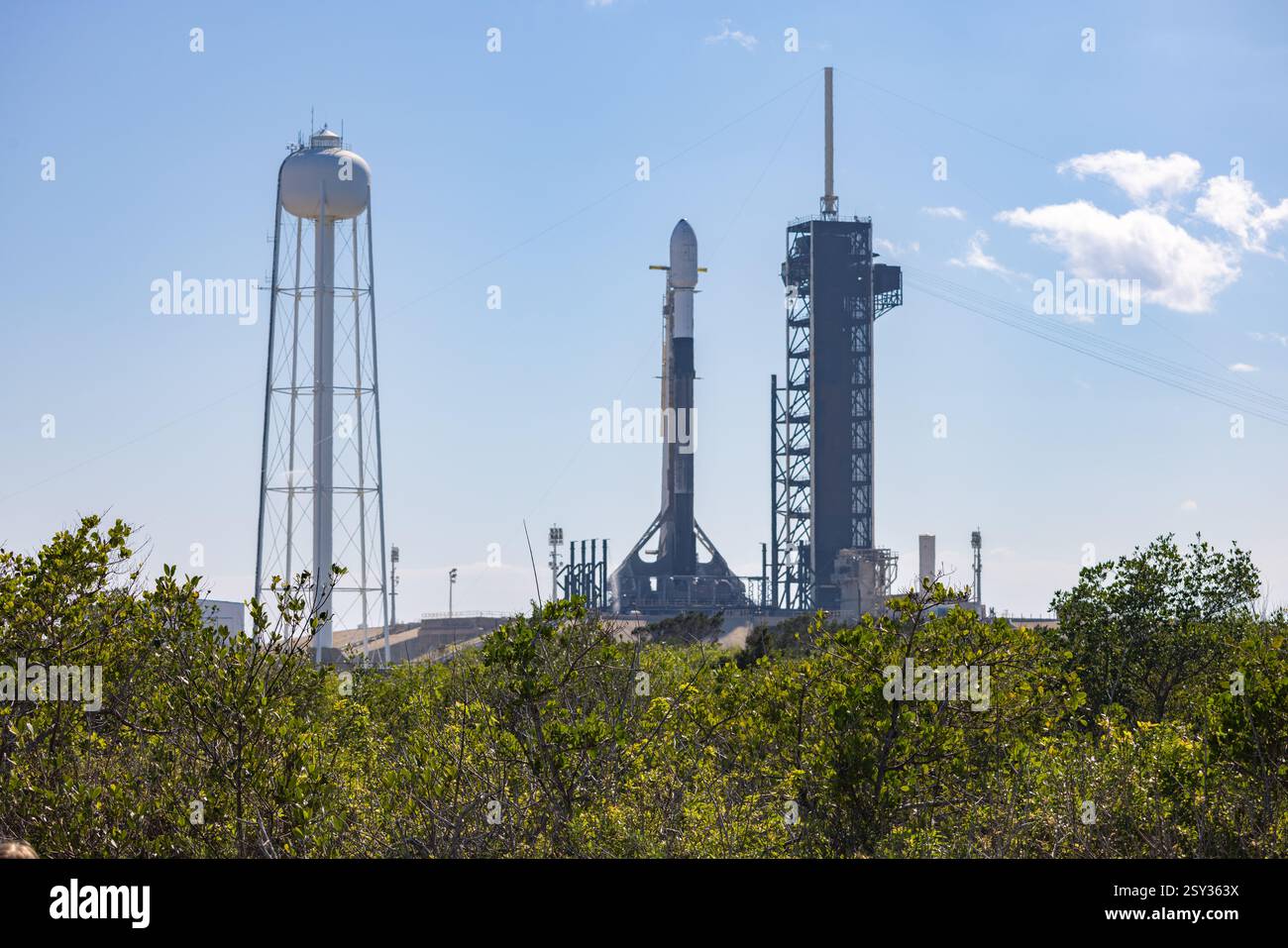 Kennedy Space Center, USA. 26th Feb, 2025. During remote camera setup pad photos of NASA SpaceX ...