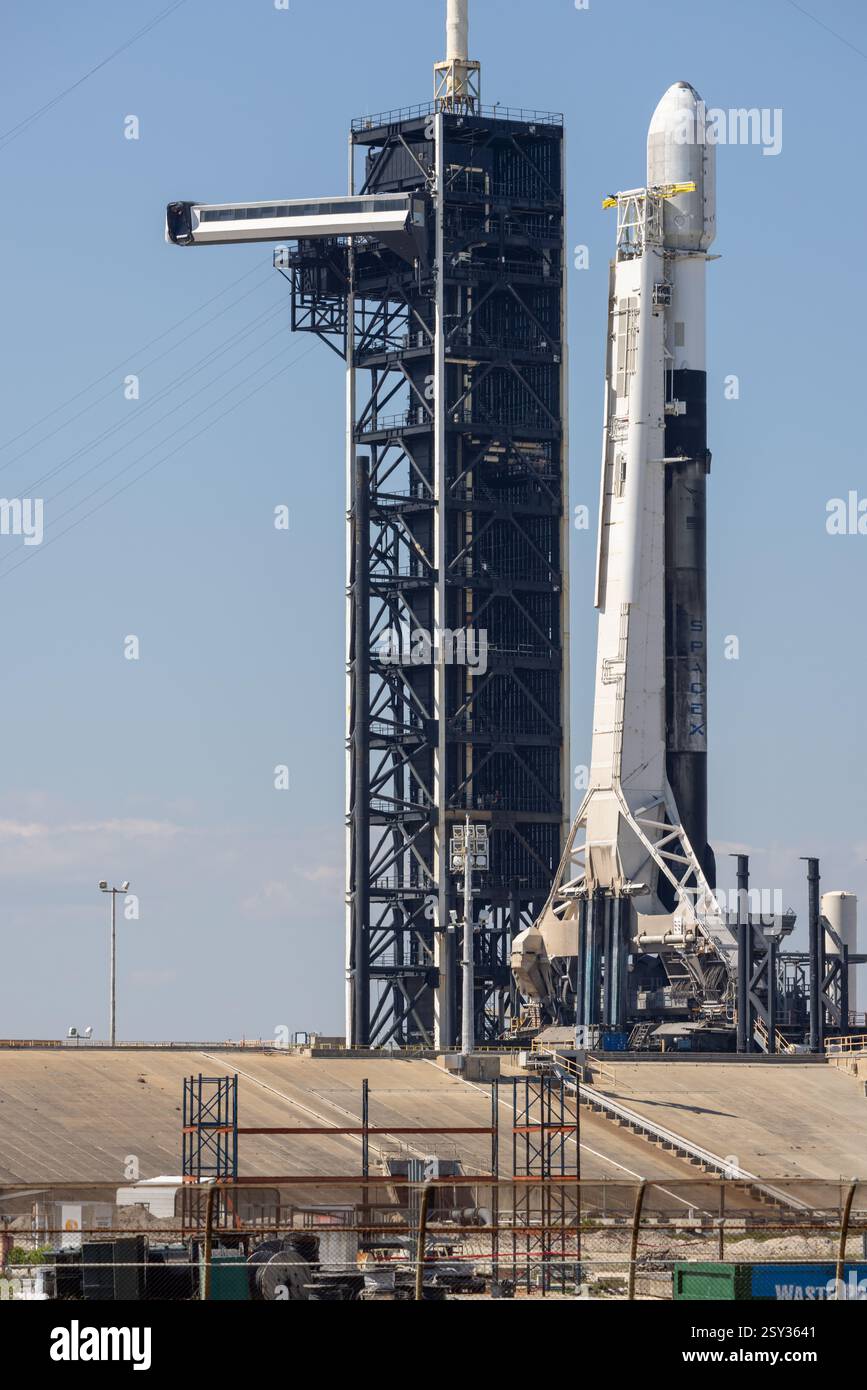 Kennedy Space Center, USA. 26th Feb, 2025. During remote camera setup pad photos of NASA SpaceX ...
