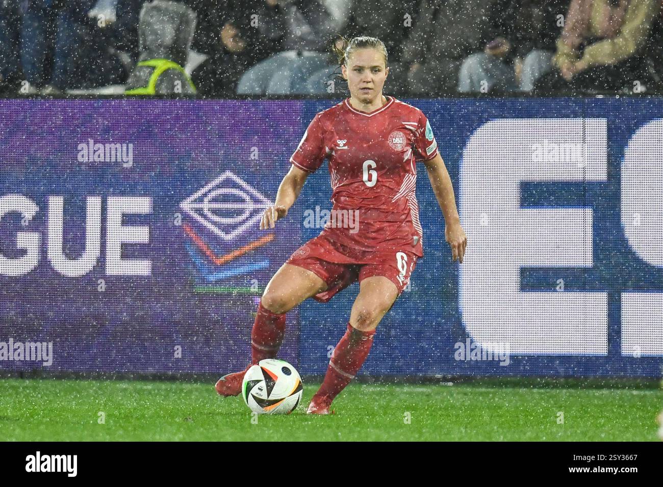 La Spezia, Italy. 25th Feb, 2025. Josefine Hasbo (Denmark) during Italy ...