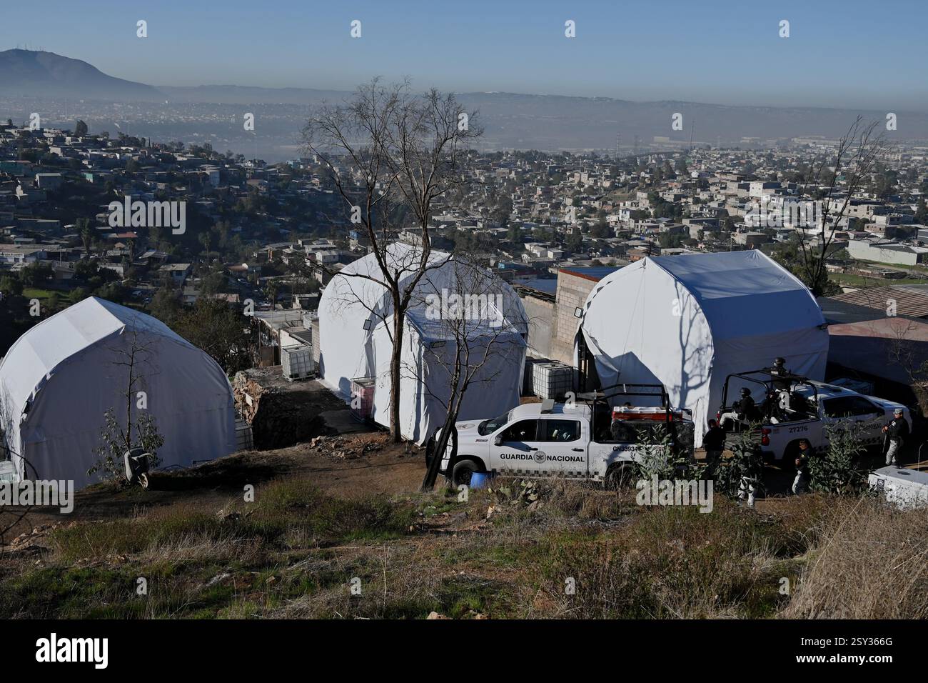 The Mexican National Guard recently mounted a patrol encampment at the ...