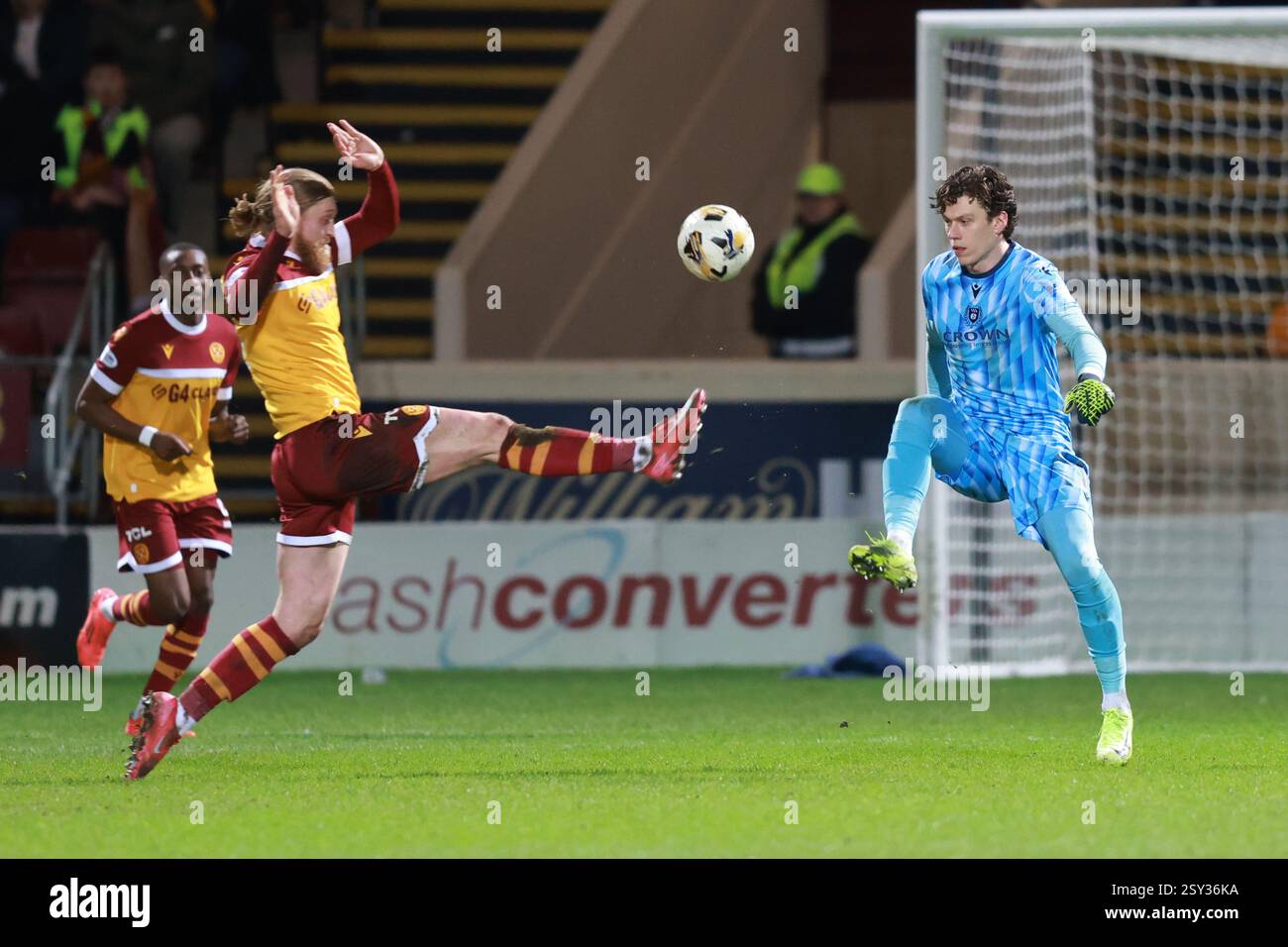 Fir Park, Motherwell, UK. 26th Feb, 2025. Scottish Premiership Football, Motherwell versus ...