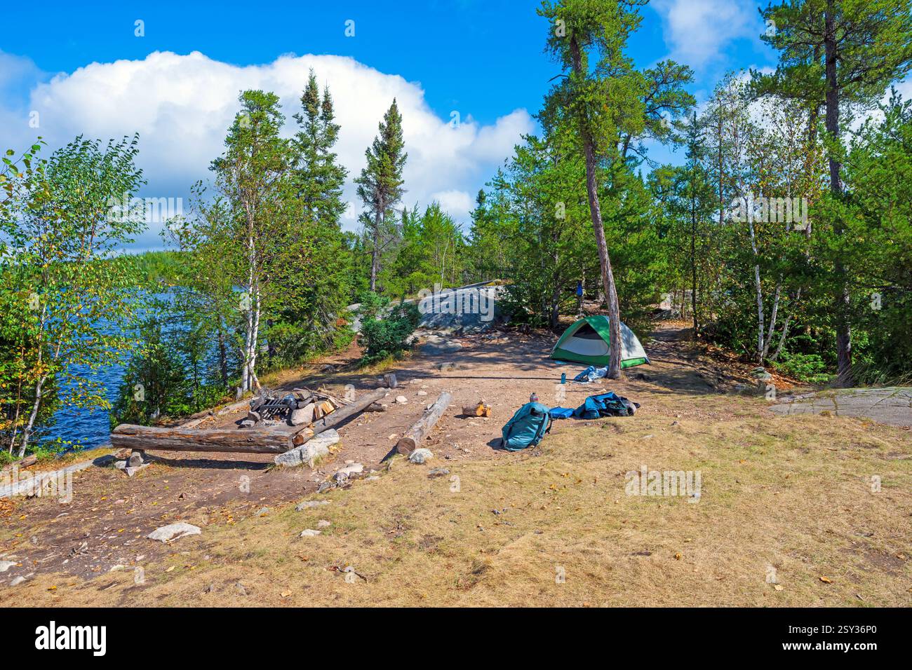 Remote Campsite in the Boundary Waters on Alpine Lake in Minnesota ...