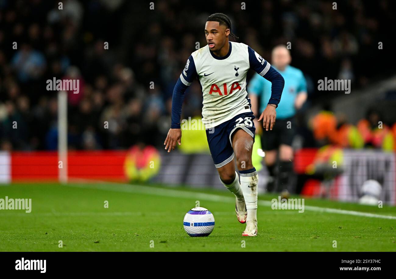 London UK 26th February 2025. Wilson Odobert (Spurs) during the ...