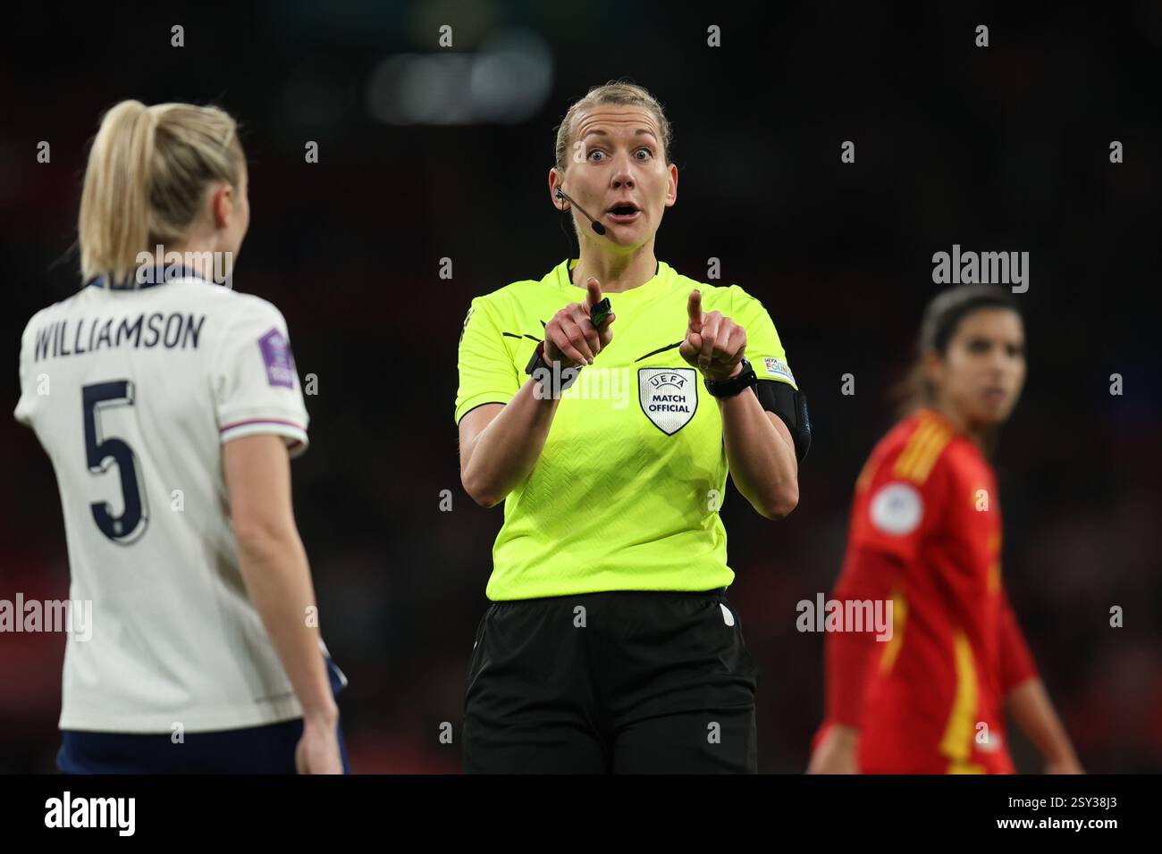 London England, February 26th 2025: match referee Tess Olofsson during ...
