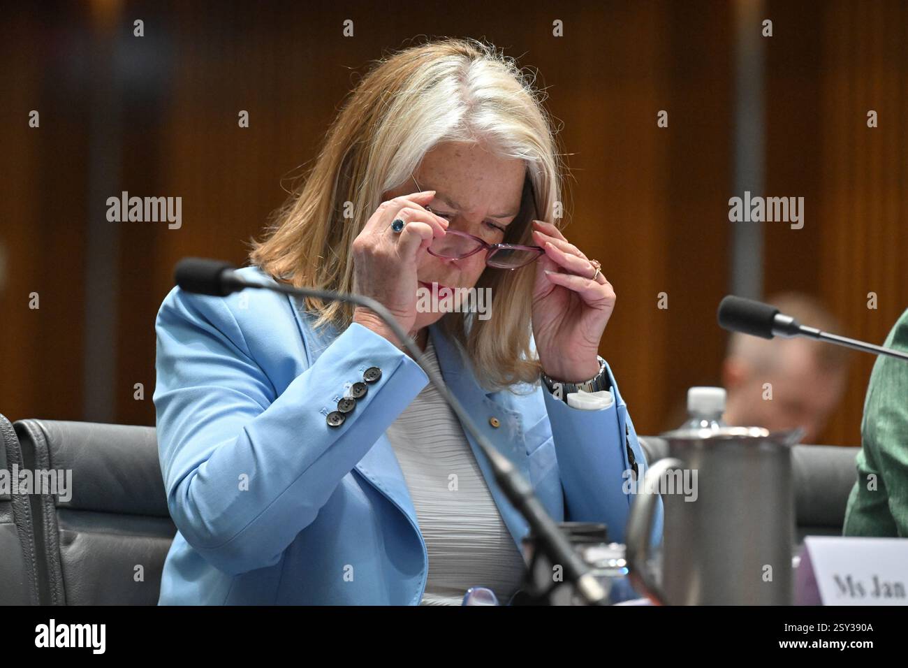 Canberra, Australia. 27th Feb, 2025. Secretary of the Department of ...