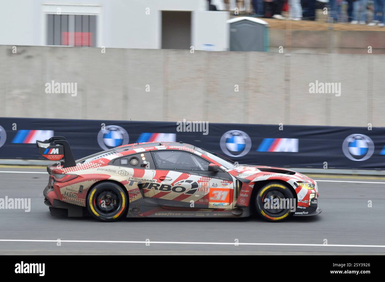 Proton Competition entered Ford Mustang GT3 of exiting the Esses at the ...