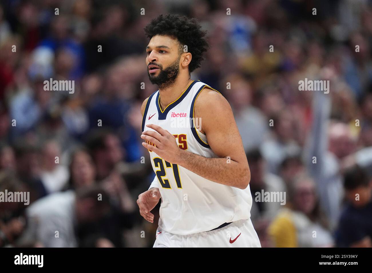 Denver Nuggets guard Jamal Murray (27) in the first half of an NBA ...
