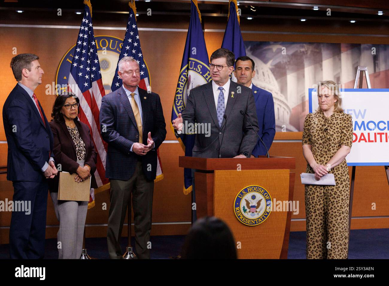 US Representative Brad Schneider (Democrat of Illinois) gives remarks ...
