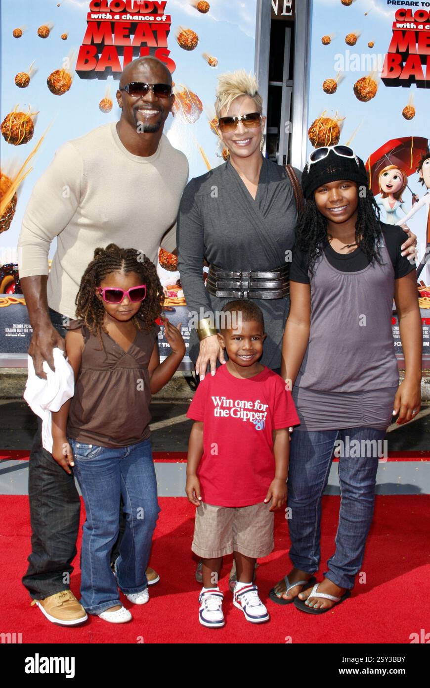 Terry Crews at the Los Angeles premiere of 'Cloudy With A Chance Of ...